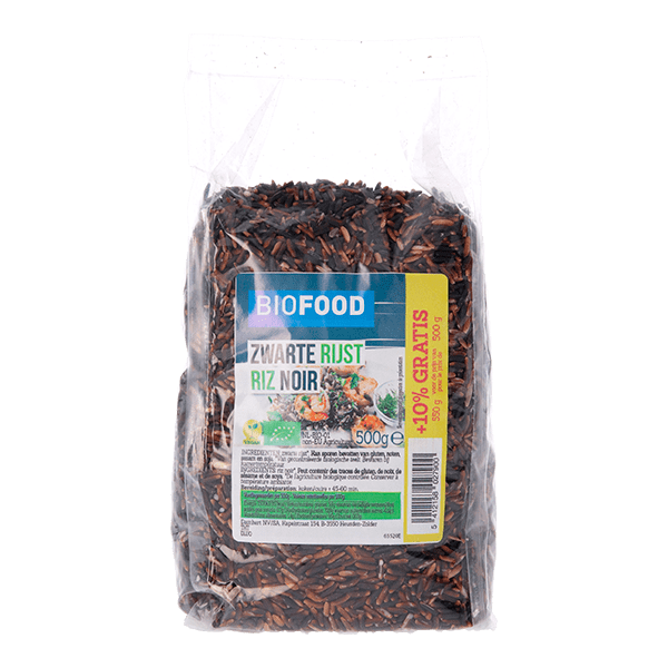 Damhert Biofood Zwarte rijst bio Per Zak 500 g