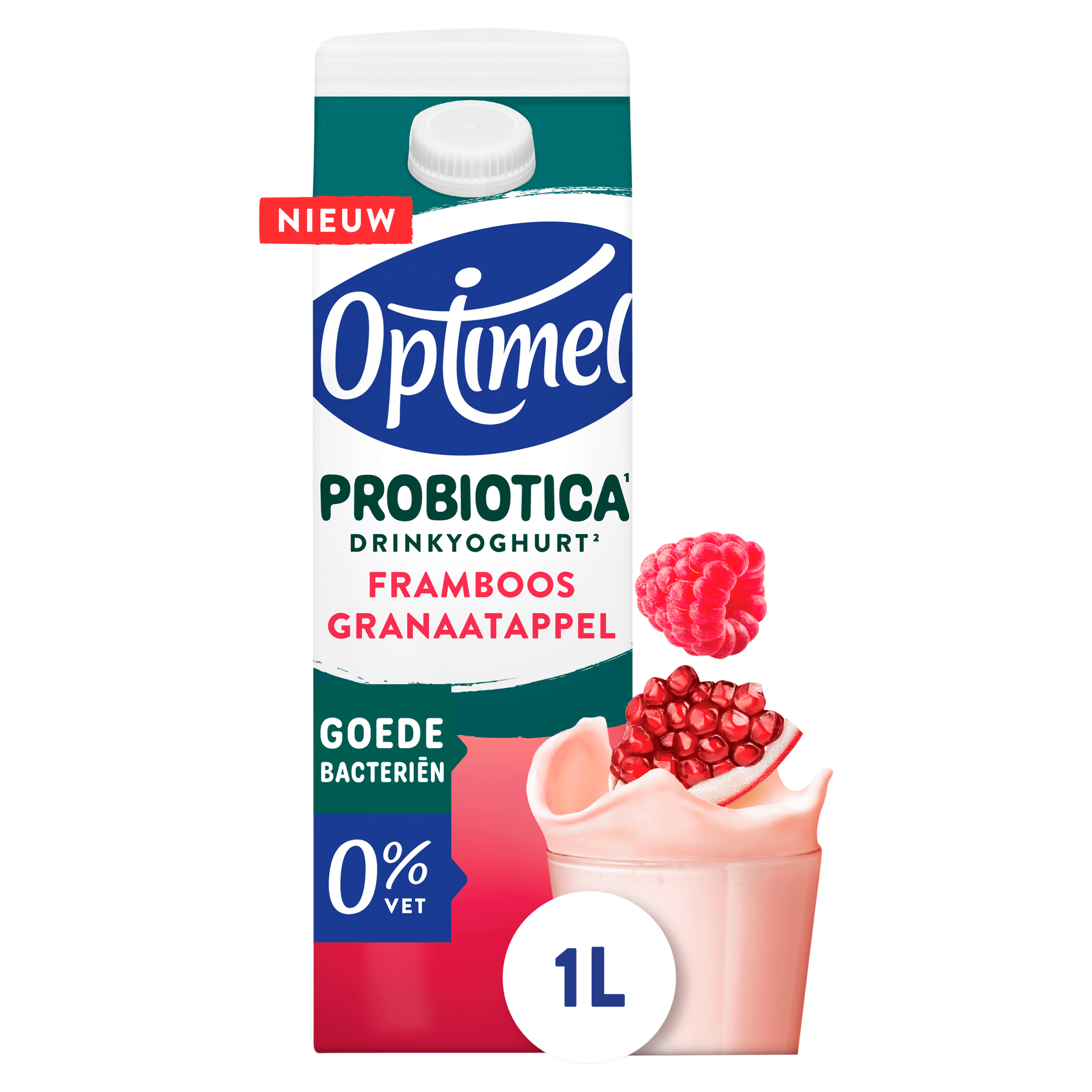 Optimel Probiotica drinkyoghurt Framboos Per Pak 1000 ml