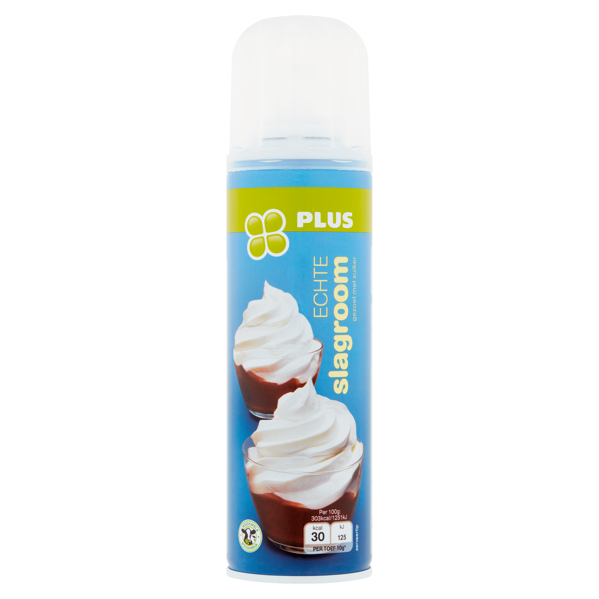 PLUS Slagroom spuitbus Per Spuitbus 250 g