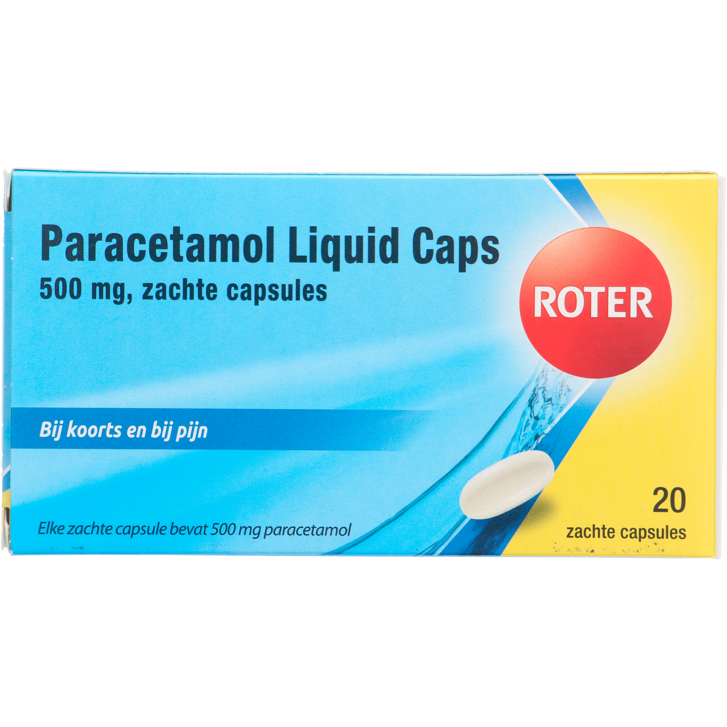 Roter Paracetamol 500mg liquid caps Per Doos 20 st