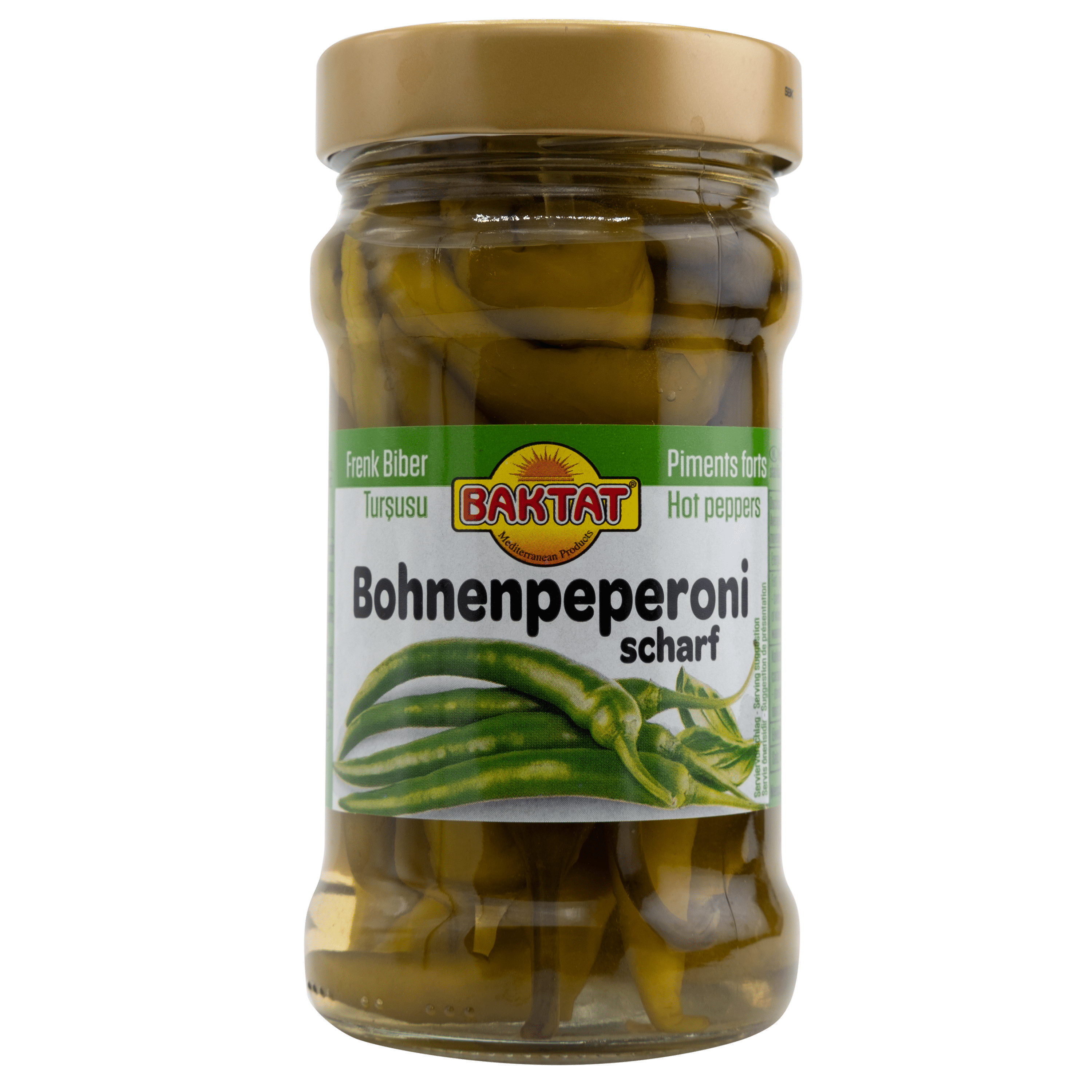 Baktat Peperoni's in zuur Per Pot 270 g