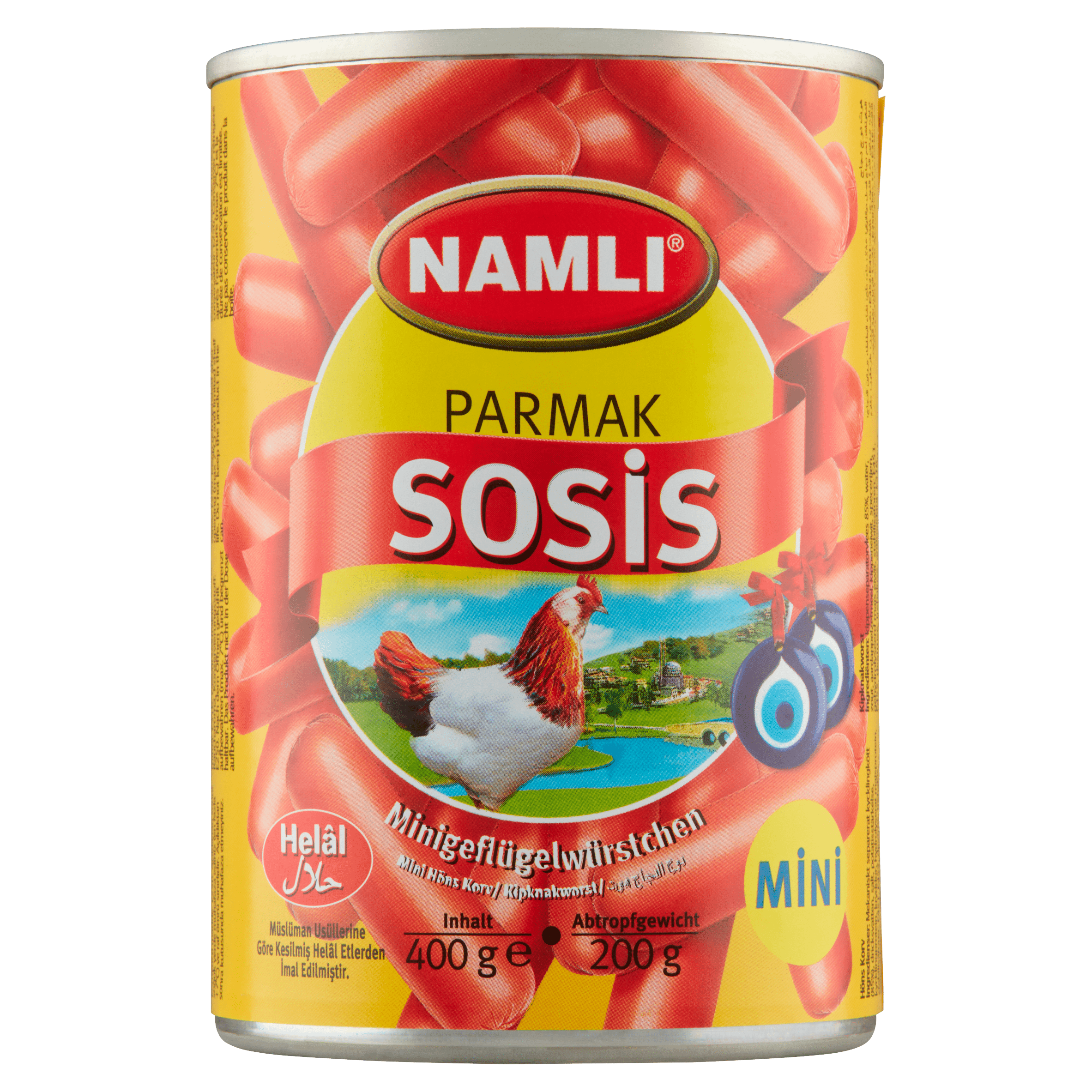 Namli Tavuk sosis Per Blik 400 g