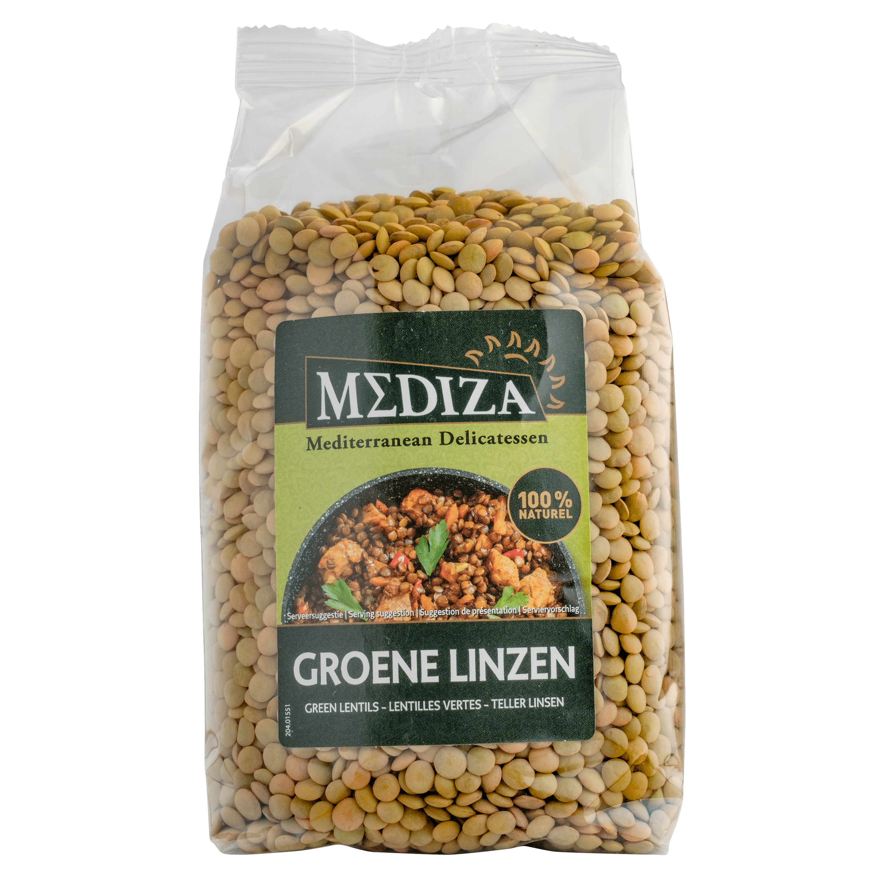 Mediza Groene linzen Per Stazak 500 g