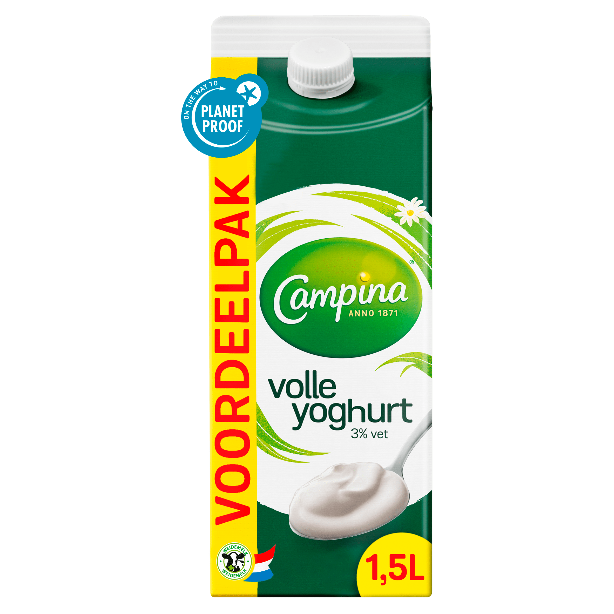 Campina Volle yoghurt Per Pak 1500 ml