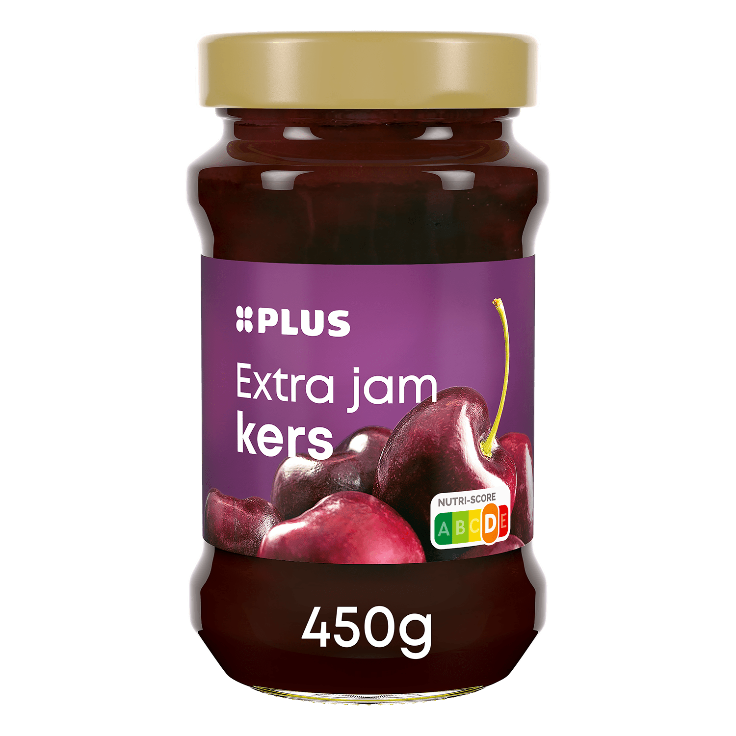 PLUS Extra kersenjam Per Pot 450 g