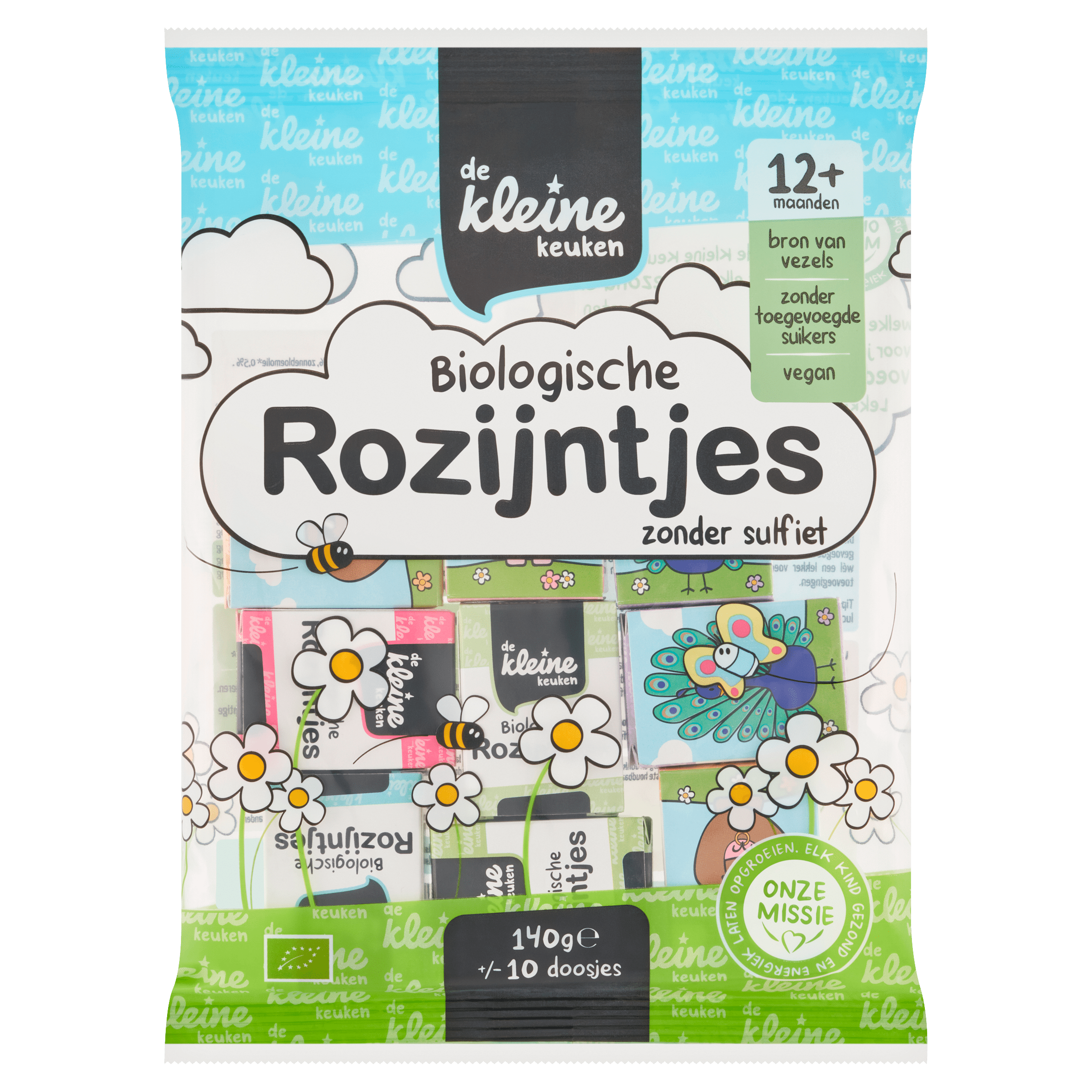 De Kleine Keuken 12+ Rozijnen Biologisch Per Zak 140 g