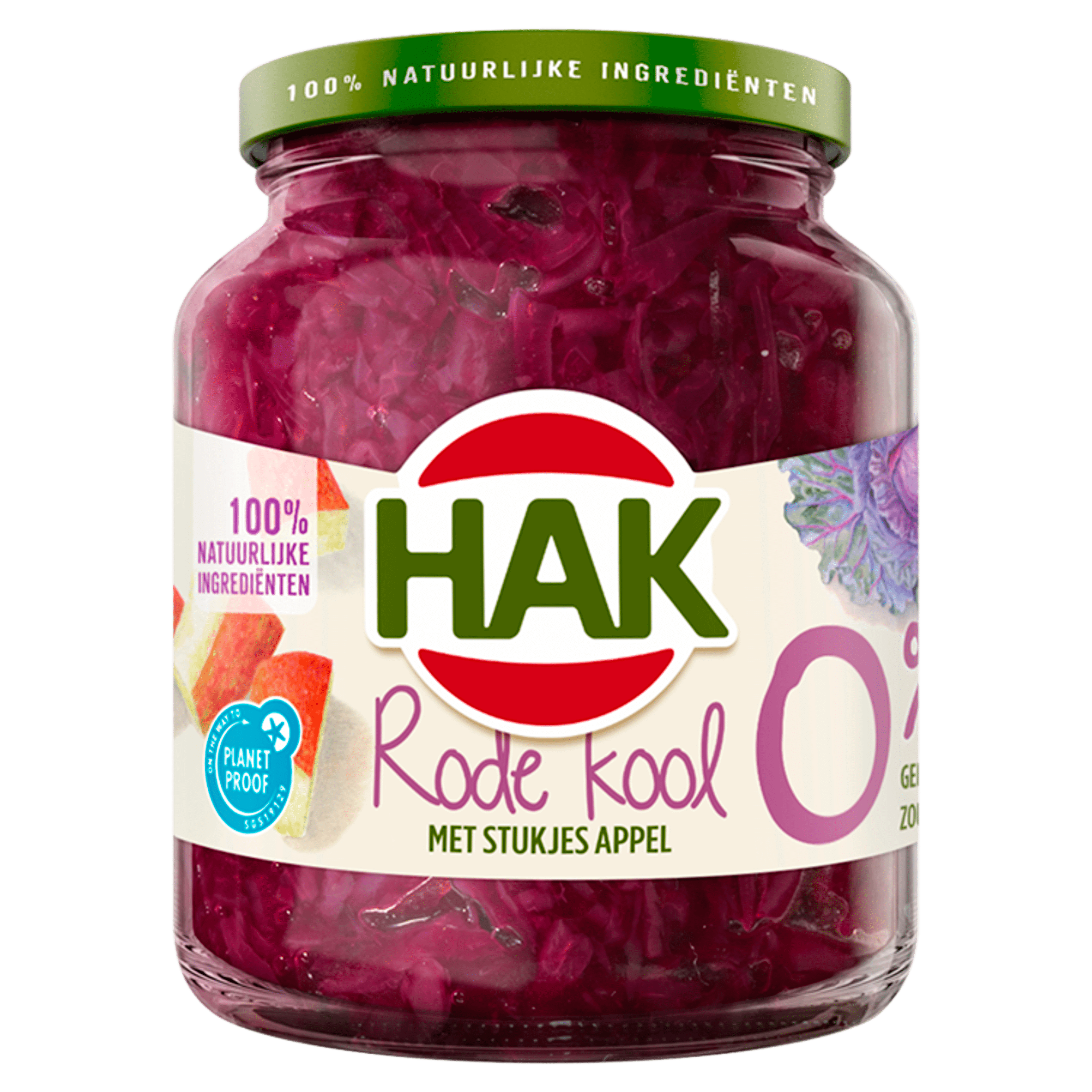 Hak Rode kool met appel 0% Per Pot 350 g