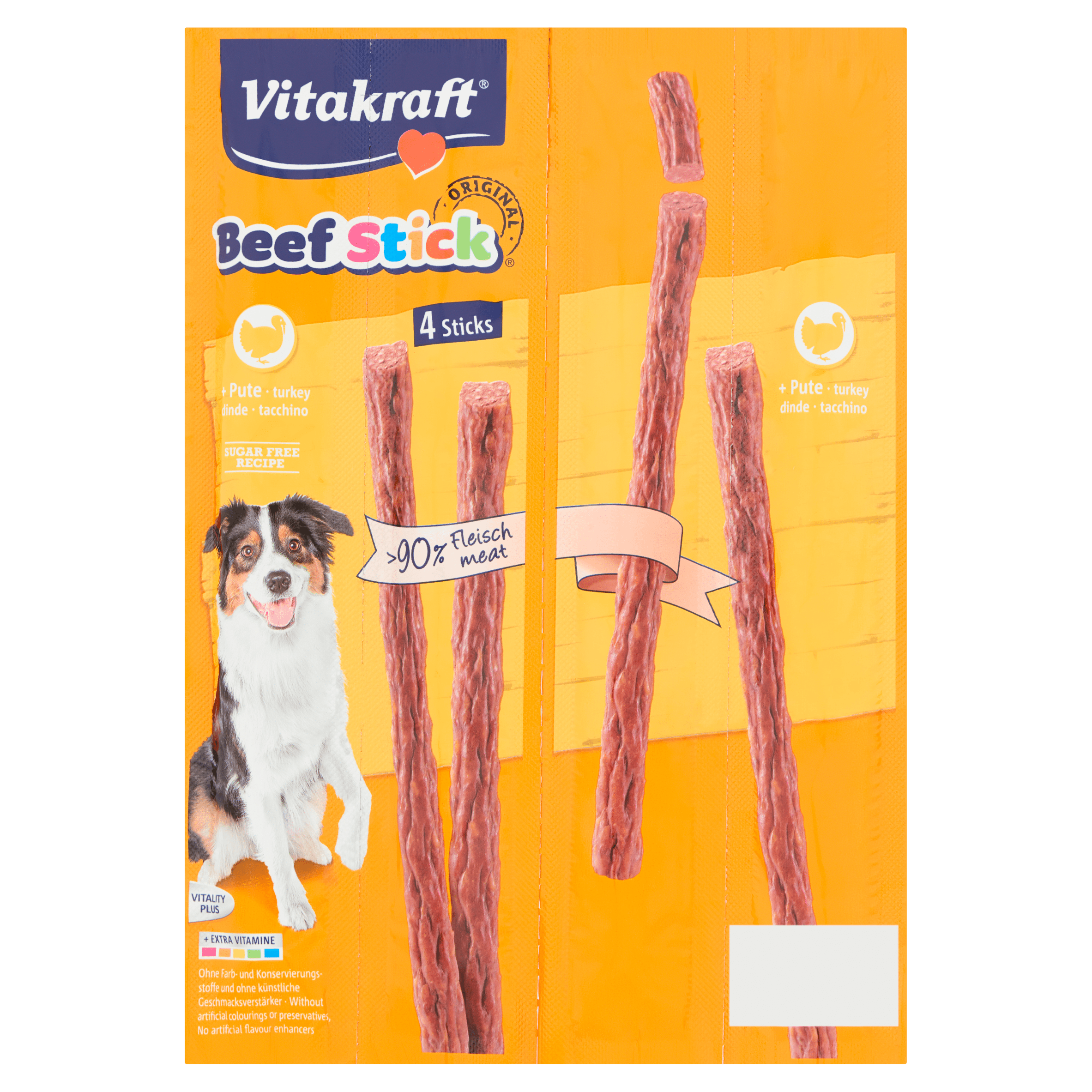 Vitakraft Beef stick kalkoen Per Krimp 4 st