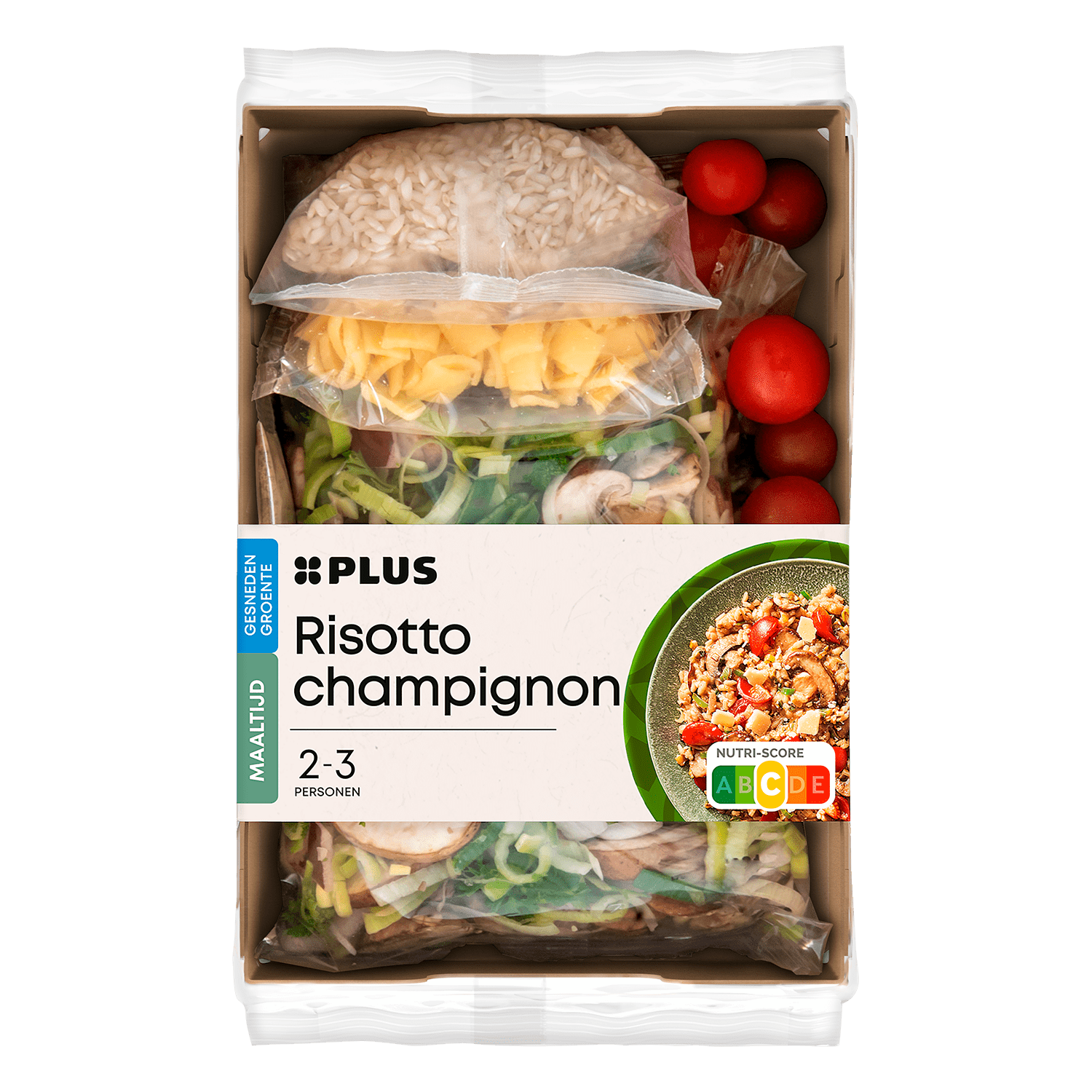 PLUS Gesneden verspakket risotto champignon Per Tray 710 g