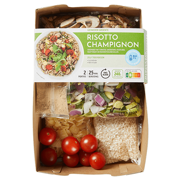 Fresh & Easy Gekoeld verspakket risotto champignons Per Stuk 1 st