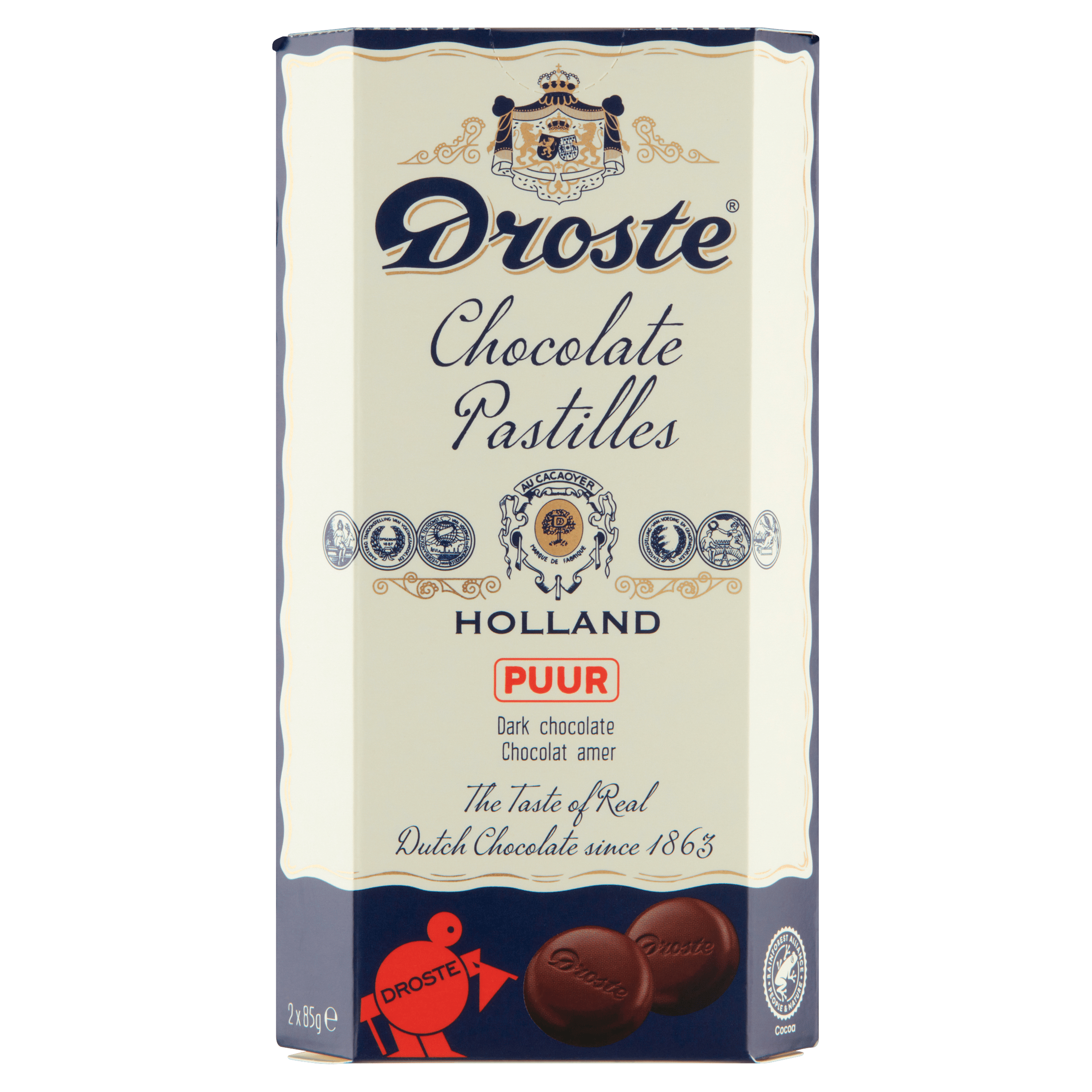 Droste Chocolade Droste Pastilles puur Per Doos 170 g