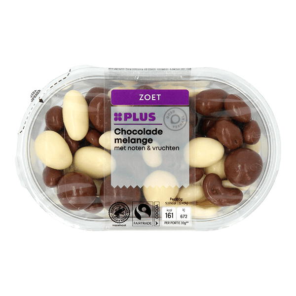 PLUS Chocolade melange Fairtrade Per Kuipje 225 g
