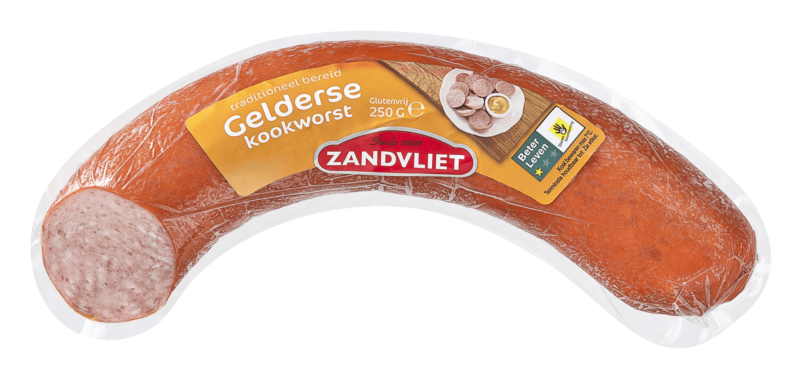 Zandvliet Gekookte worst halve ring Per Stuk 250 g