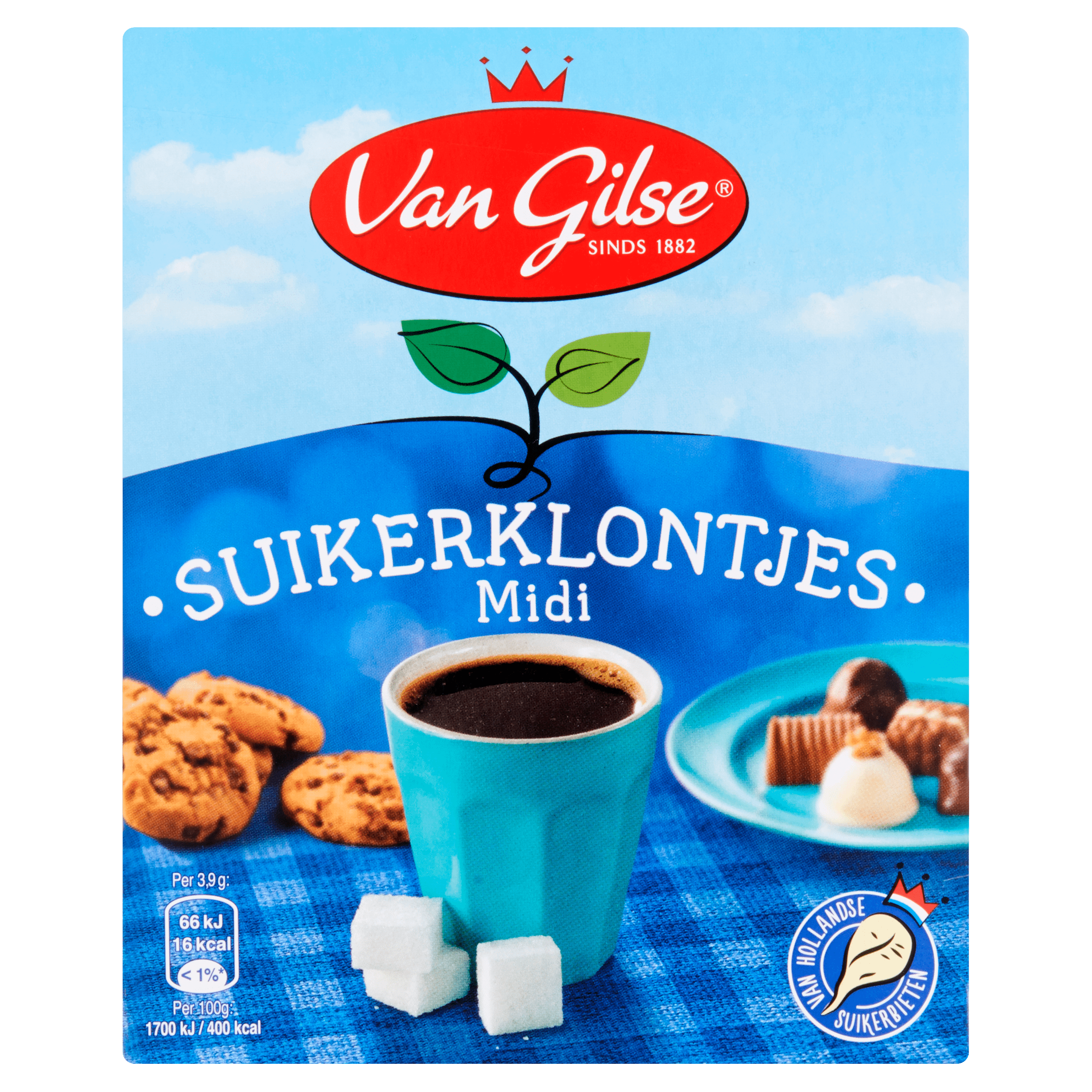 Van Gilse Midi Suikerklontjes Per Pak 750 g