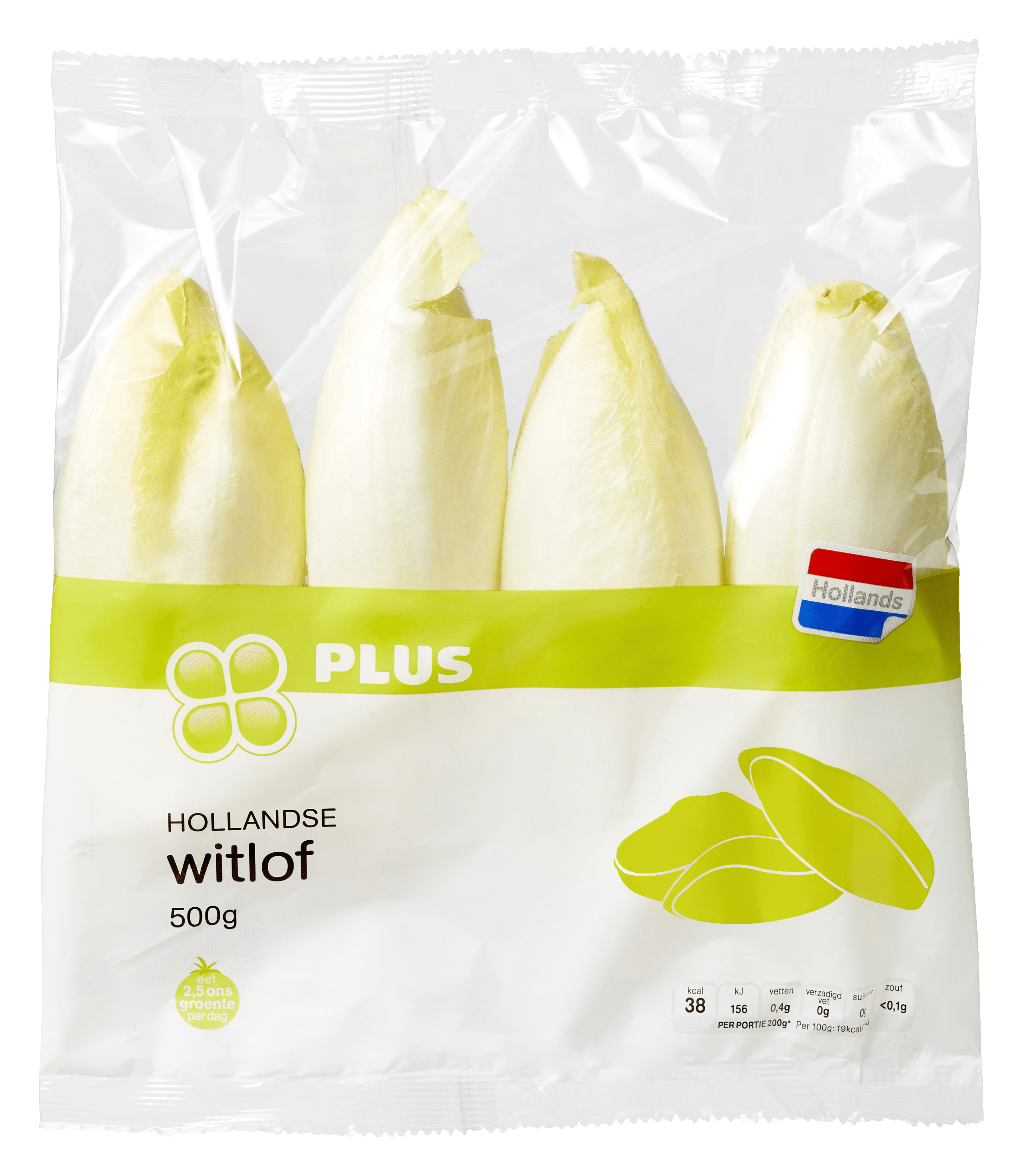 PLUS Witlof verpakt Per Zak 500 g