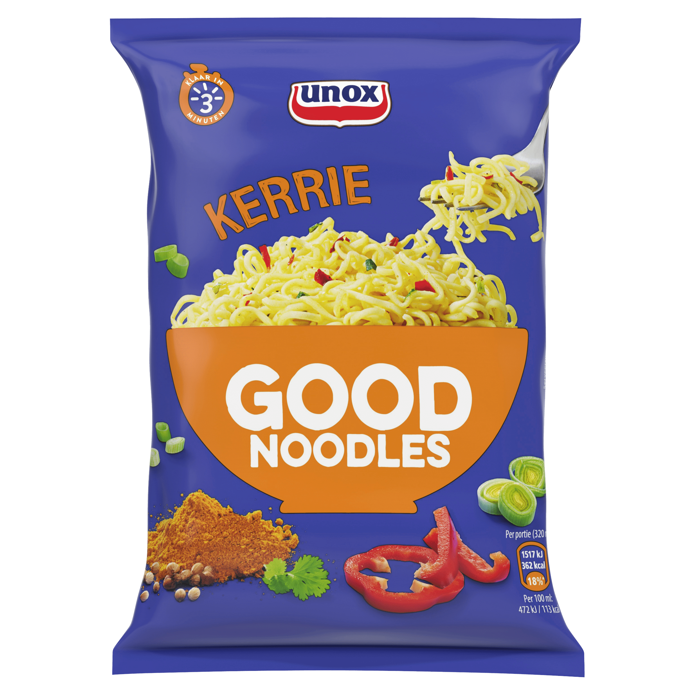 Unox Good noodles kerrie Per Wikkel 70 g