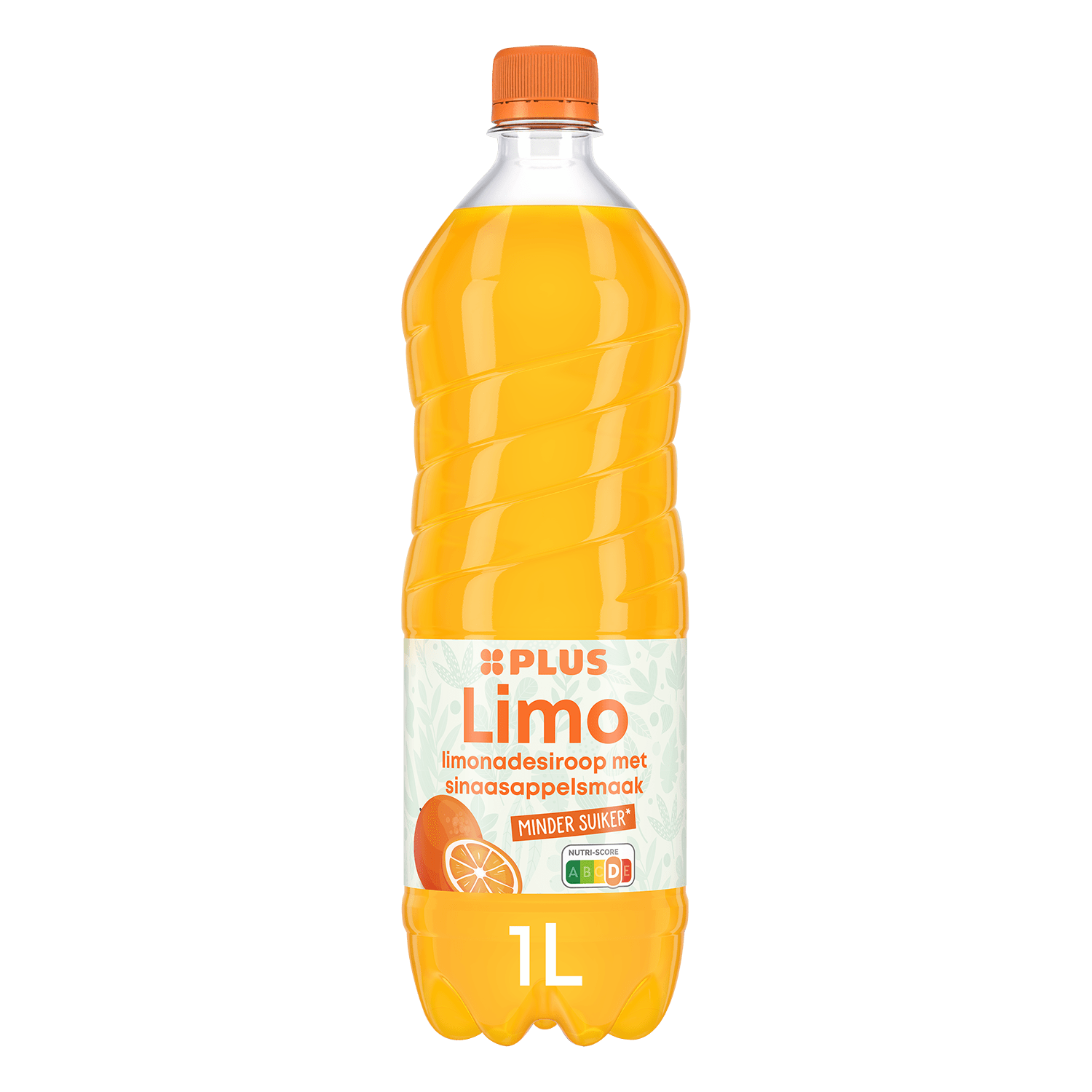 PLUS Limonadesiroop Sinaasappel Per Fles 1000 ml