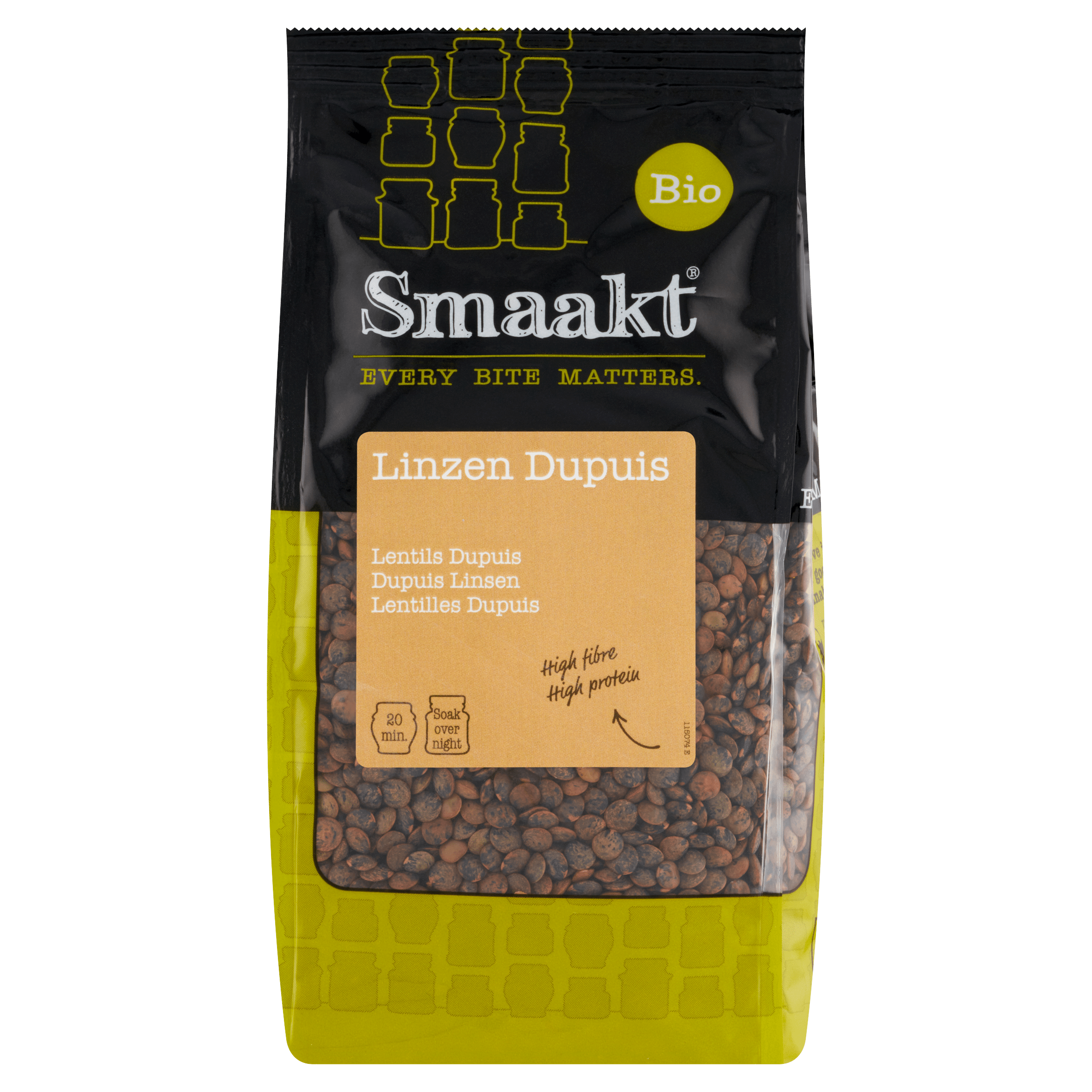 Smaakt Linzen du Puy biologisch Per Zak 400 g