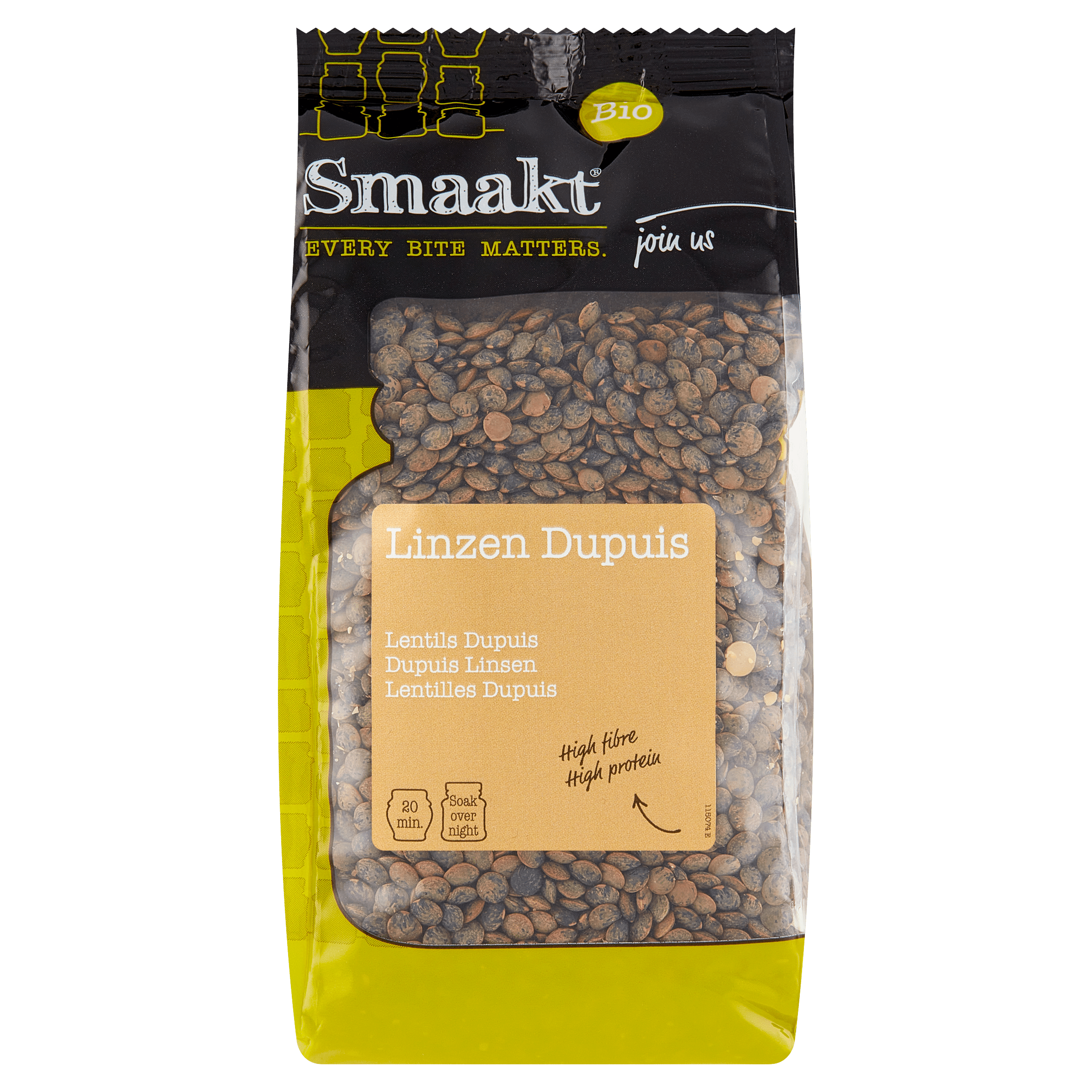 Smaakt Linzen du Puy biologisch Per Zak 400 g