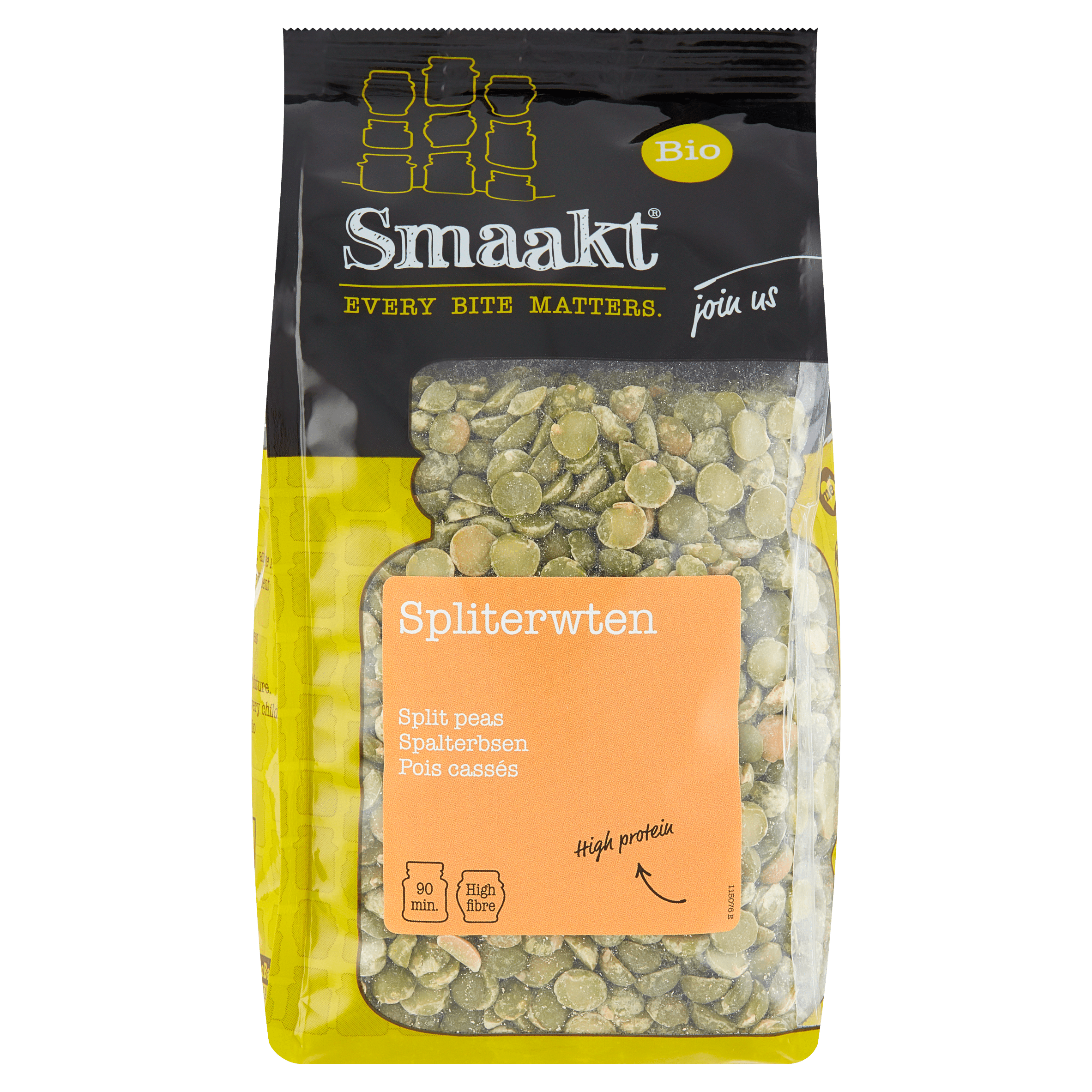 Smaakt Spliterwten biologisch Per Stazak 400 g