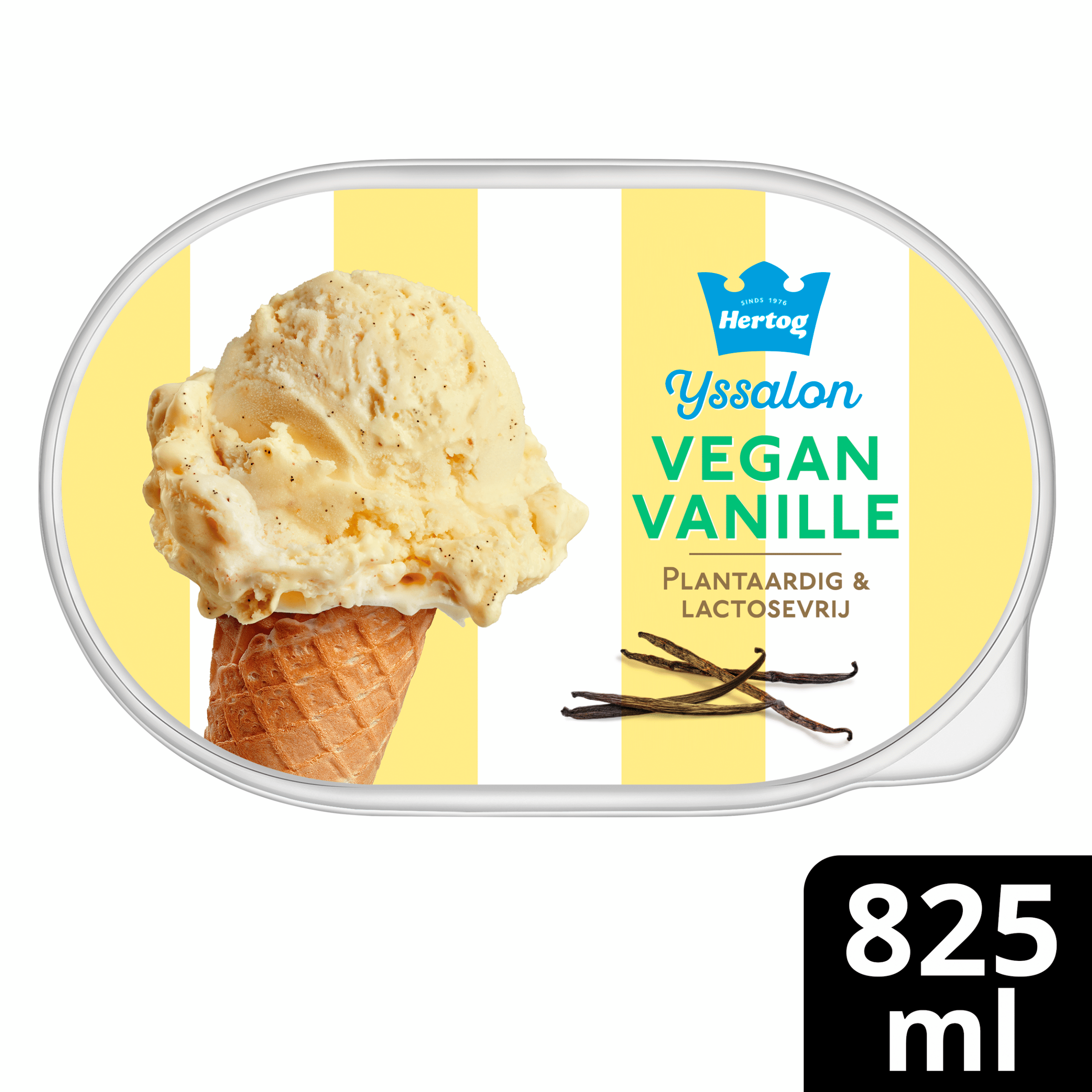 Hertog IJssalon vegan vanille Per Beker 825 ml