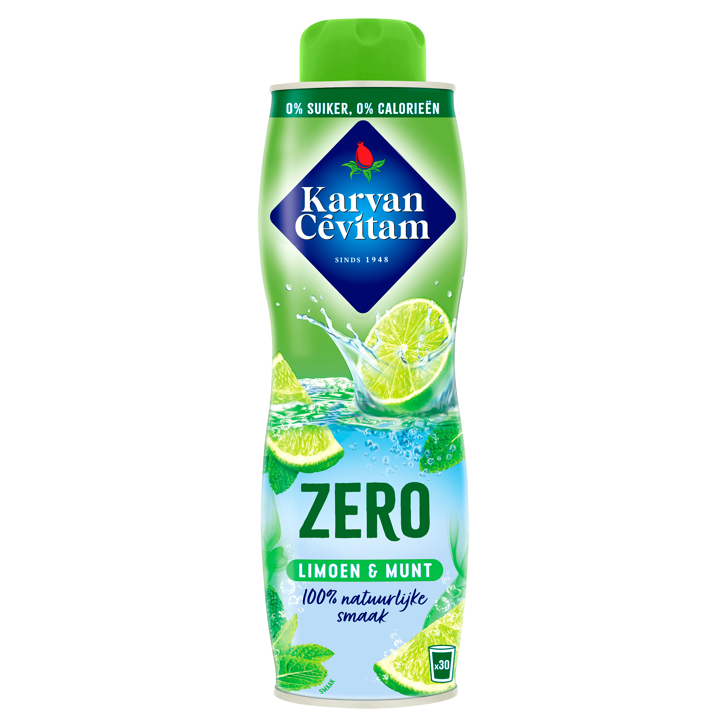 Karvan Cévitam Zero Limoen munt Per Fles 600 ml
