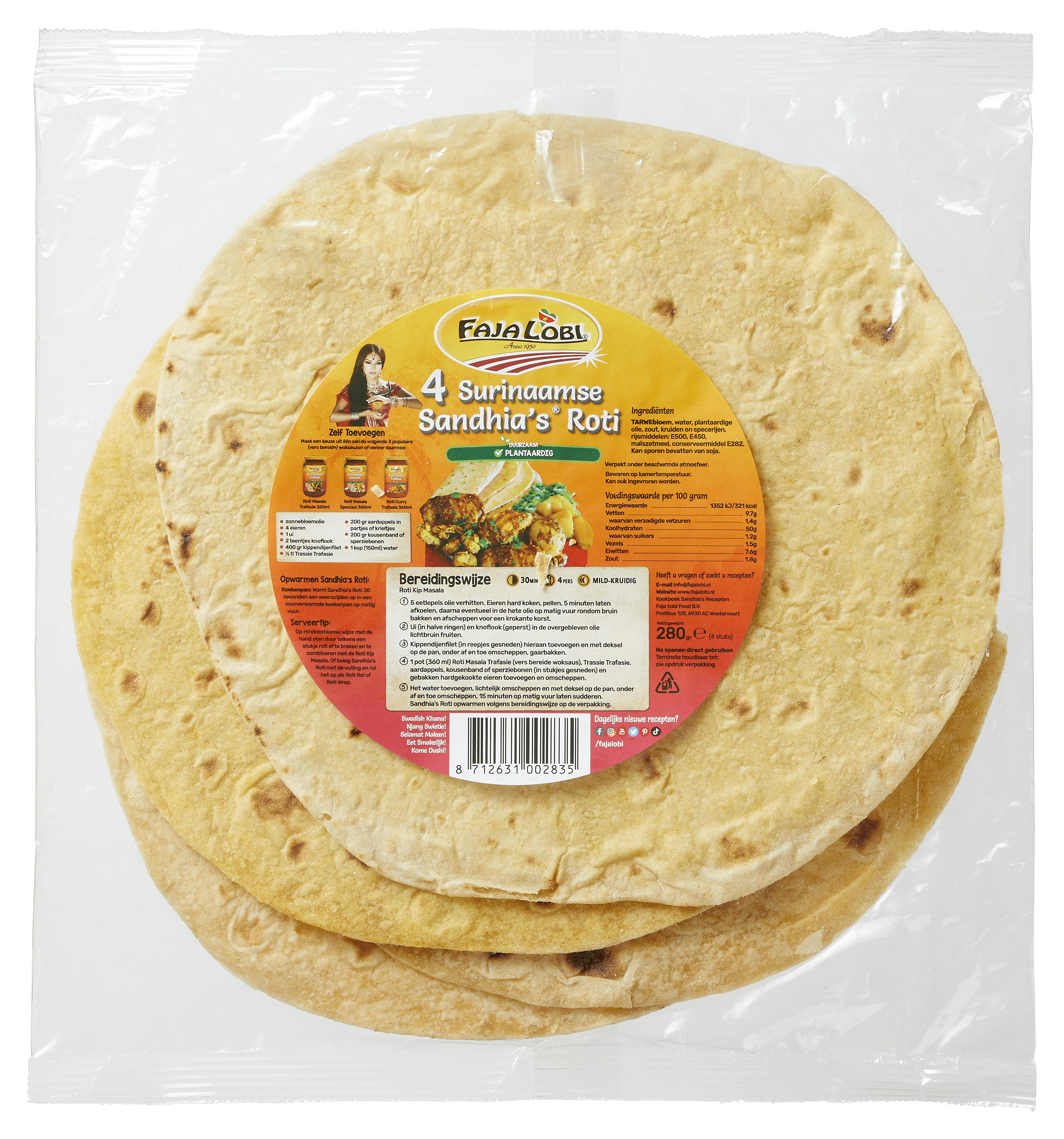 Faja Lobi Sandhia's roti Per Pak 280 g