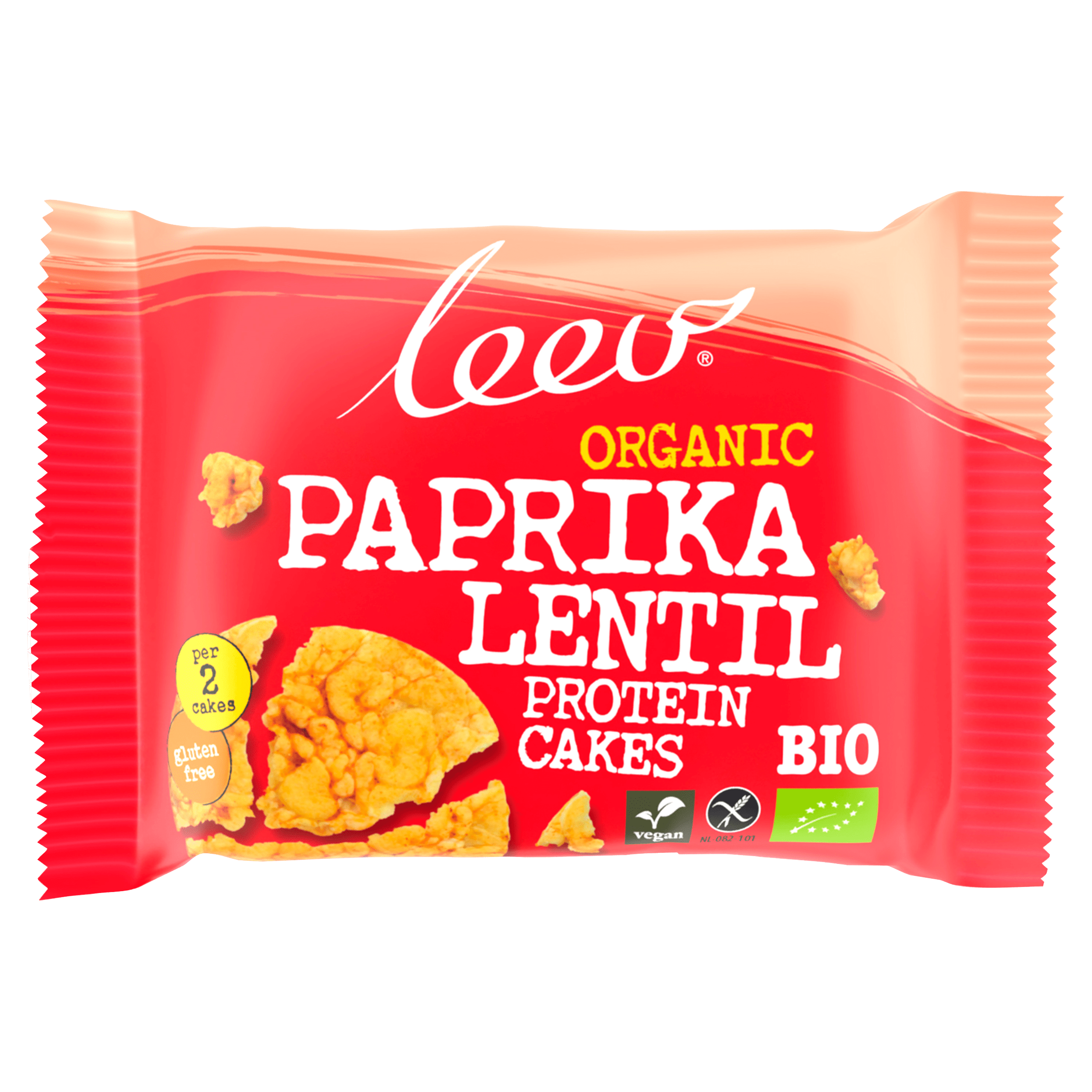 Leev Bio Linzenwafel paprika portie Per Pak 54 g