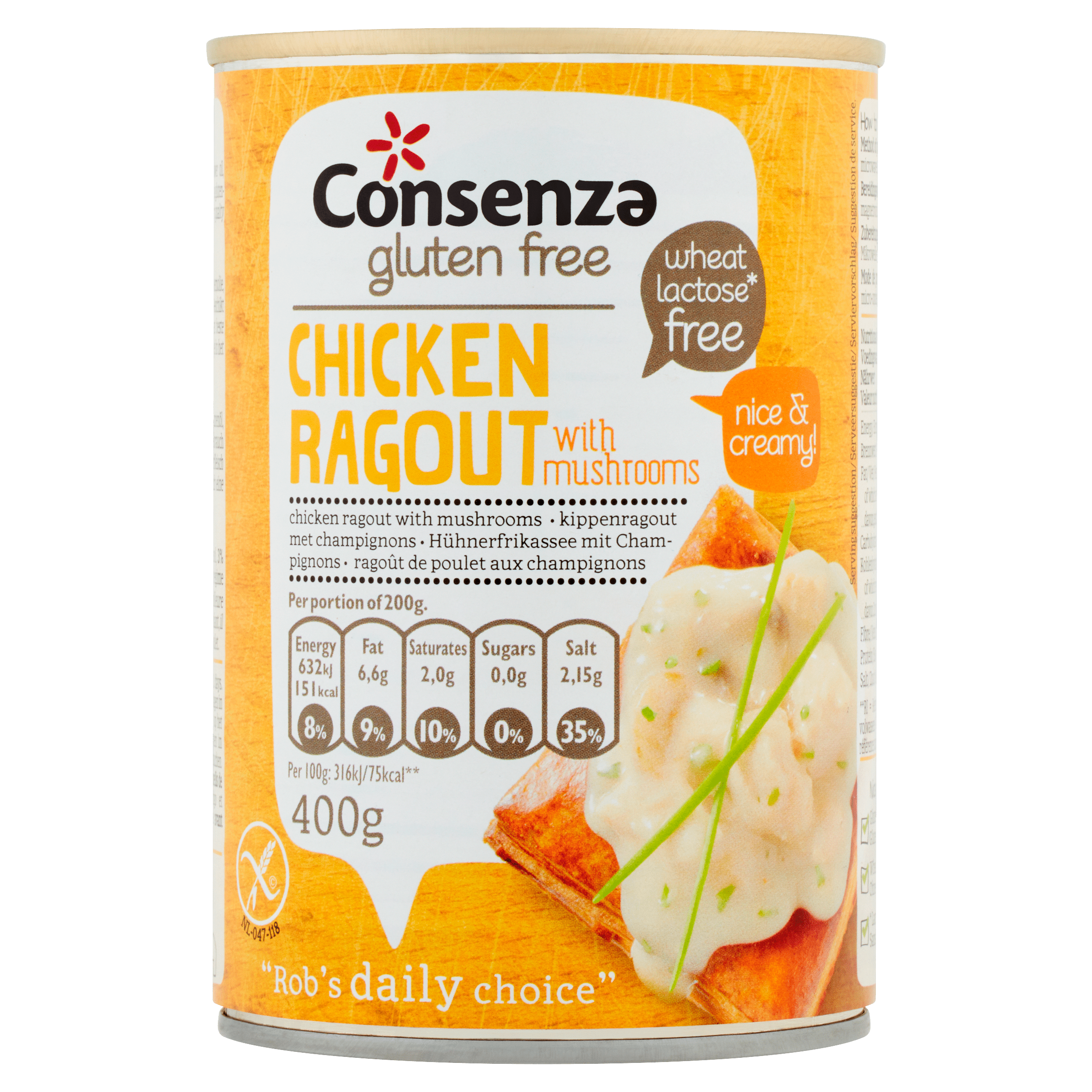 Consenza Kippenragout Per Blik 400 g