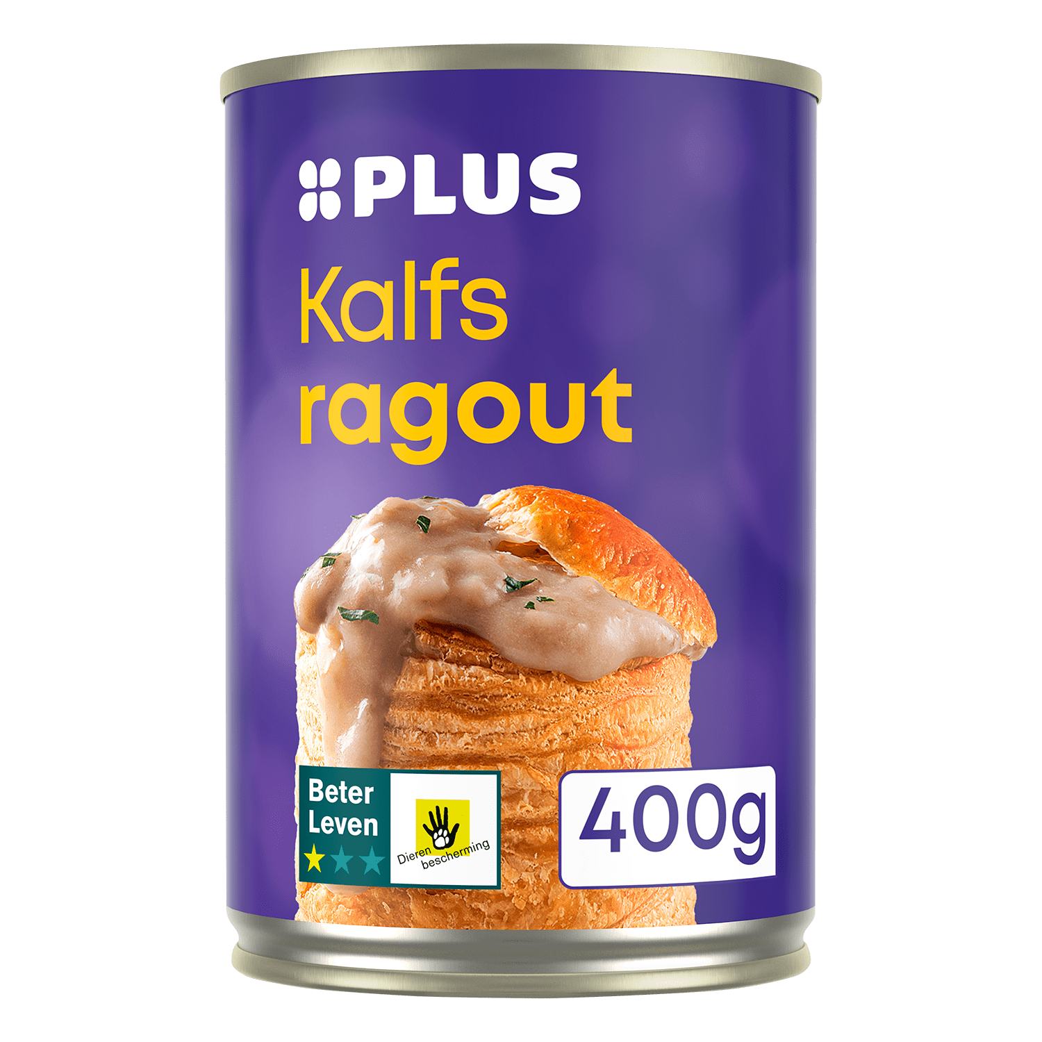 PLUS Kalfsragout BLK 1 ster Per Blik 400 g