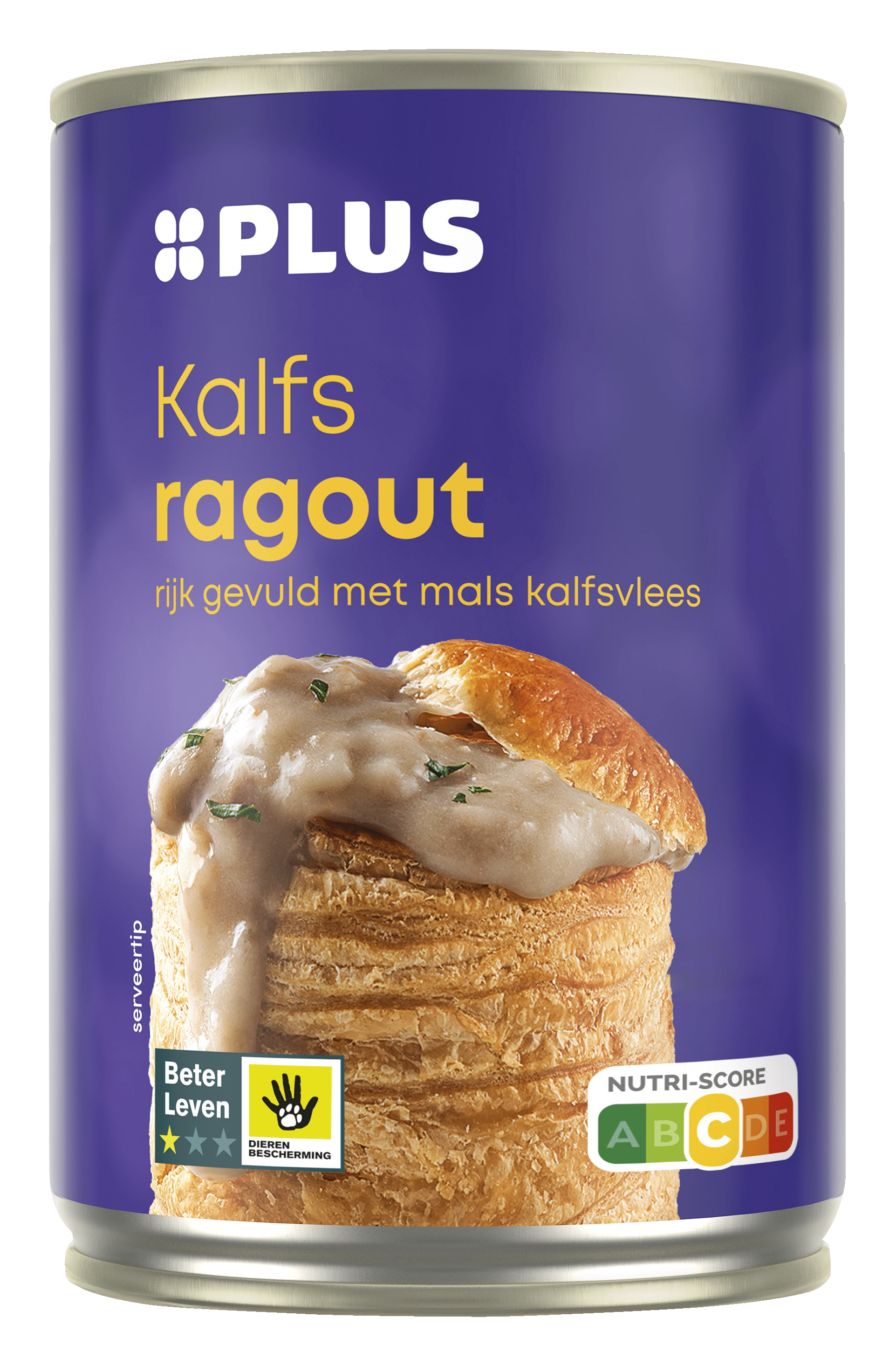 PLUS Kalfsragout BLK 1 ster Per Blik 400 g