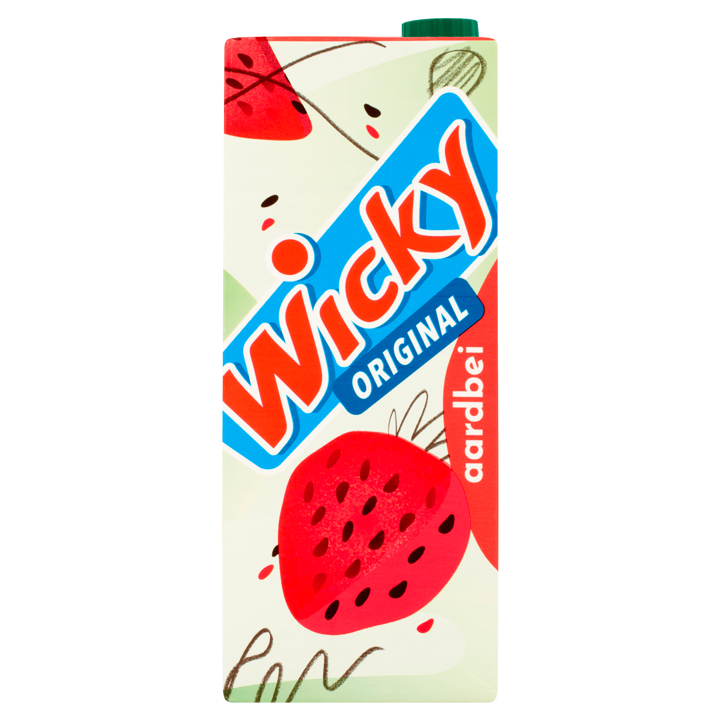 Wicky Original aardbei Per Pak 1500 ml