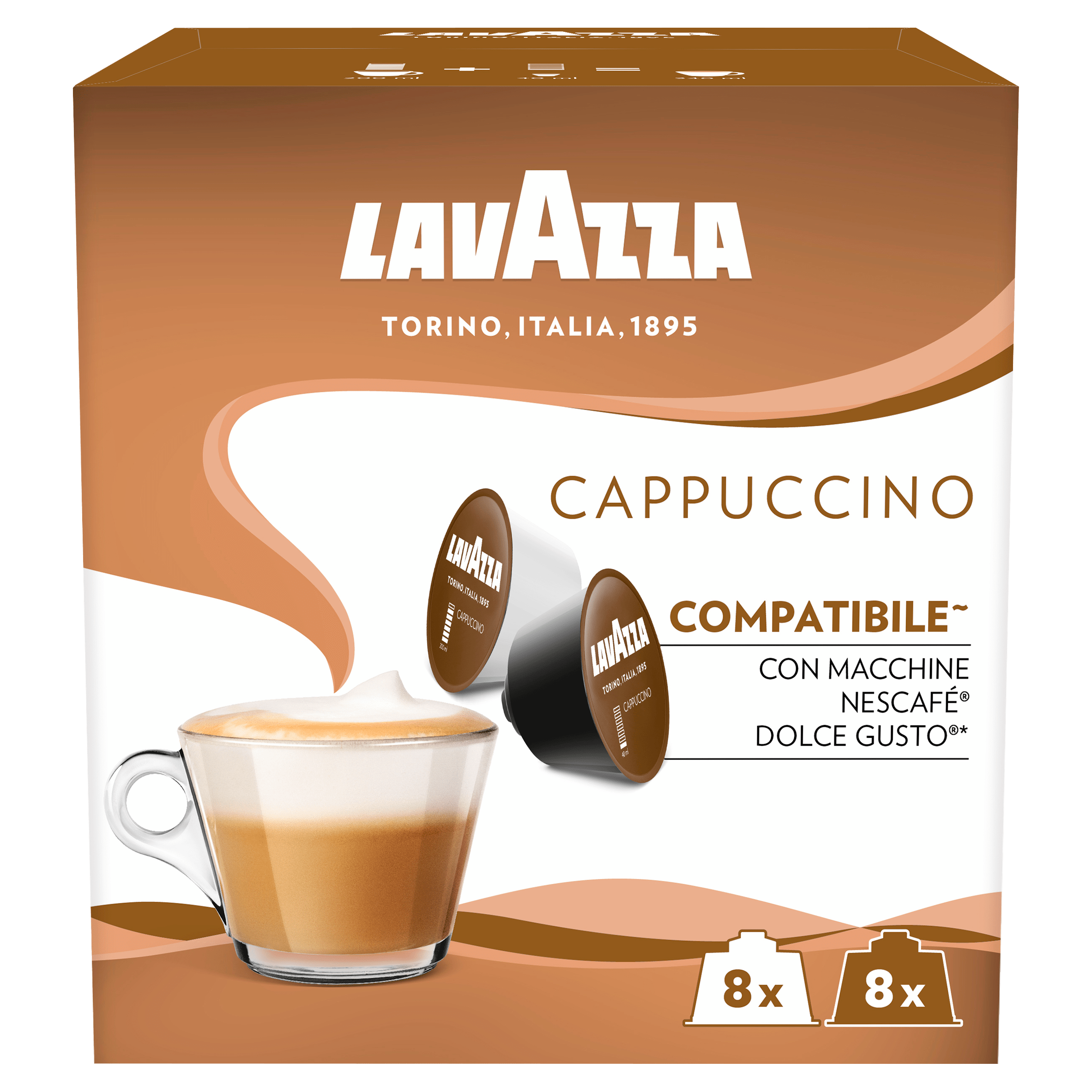 Lavazza Koffiecapsules Cappuccino Per Doos 16 st