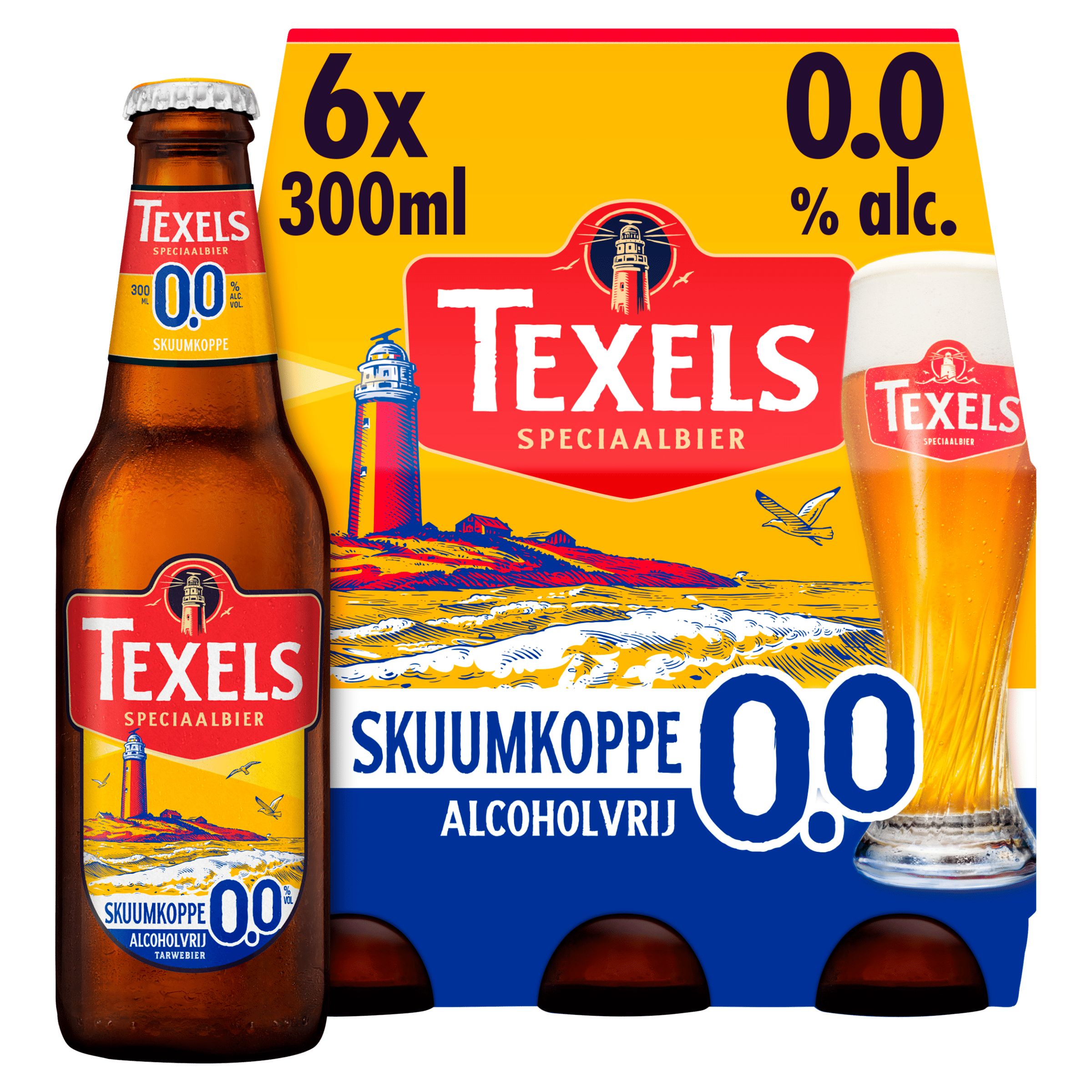 Texels Skuumkoppe 0.0 bier fles Per Set 1800 ml
