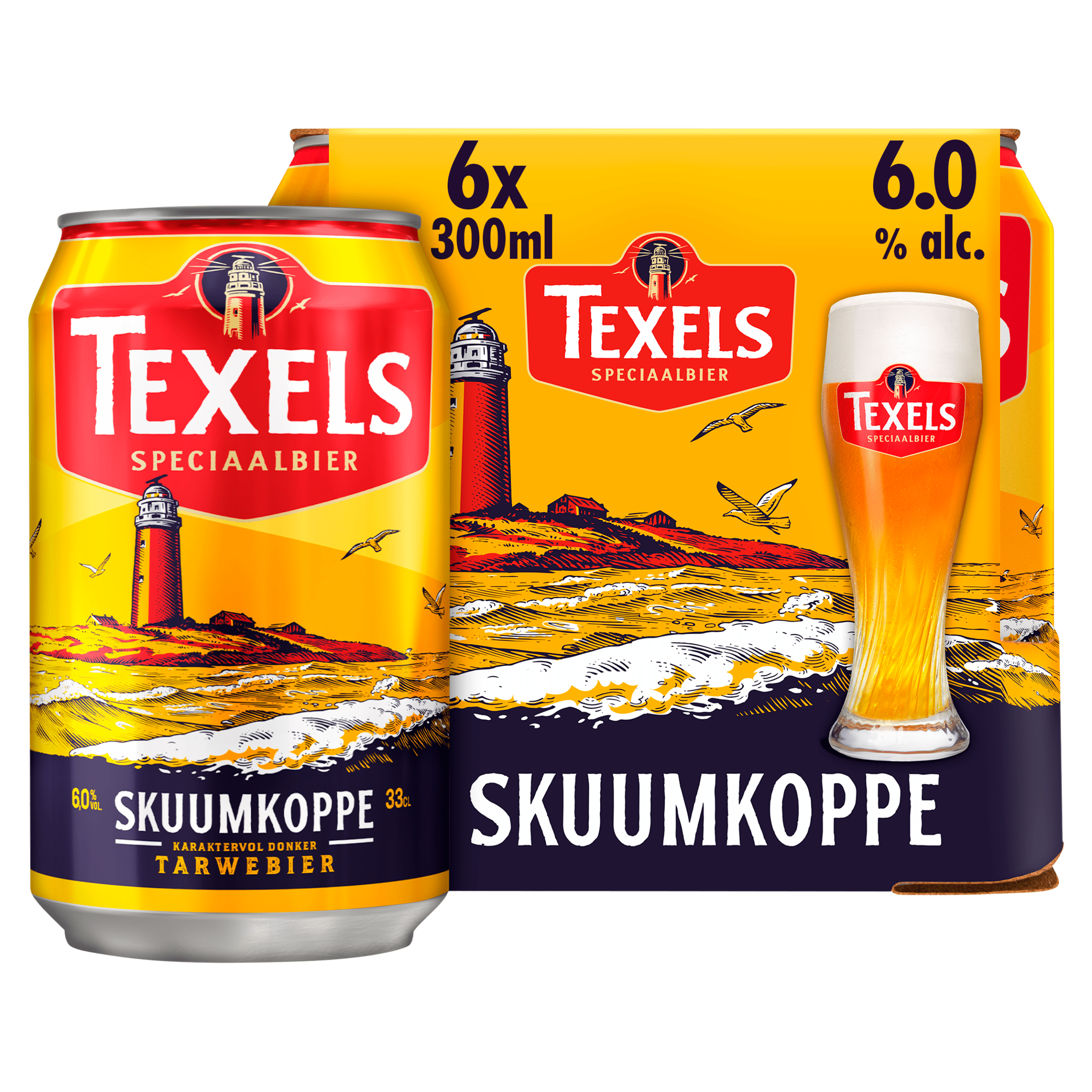 Texels Skuumkoppe bier blik Per Set 1320 ml