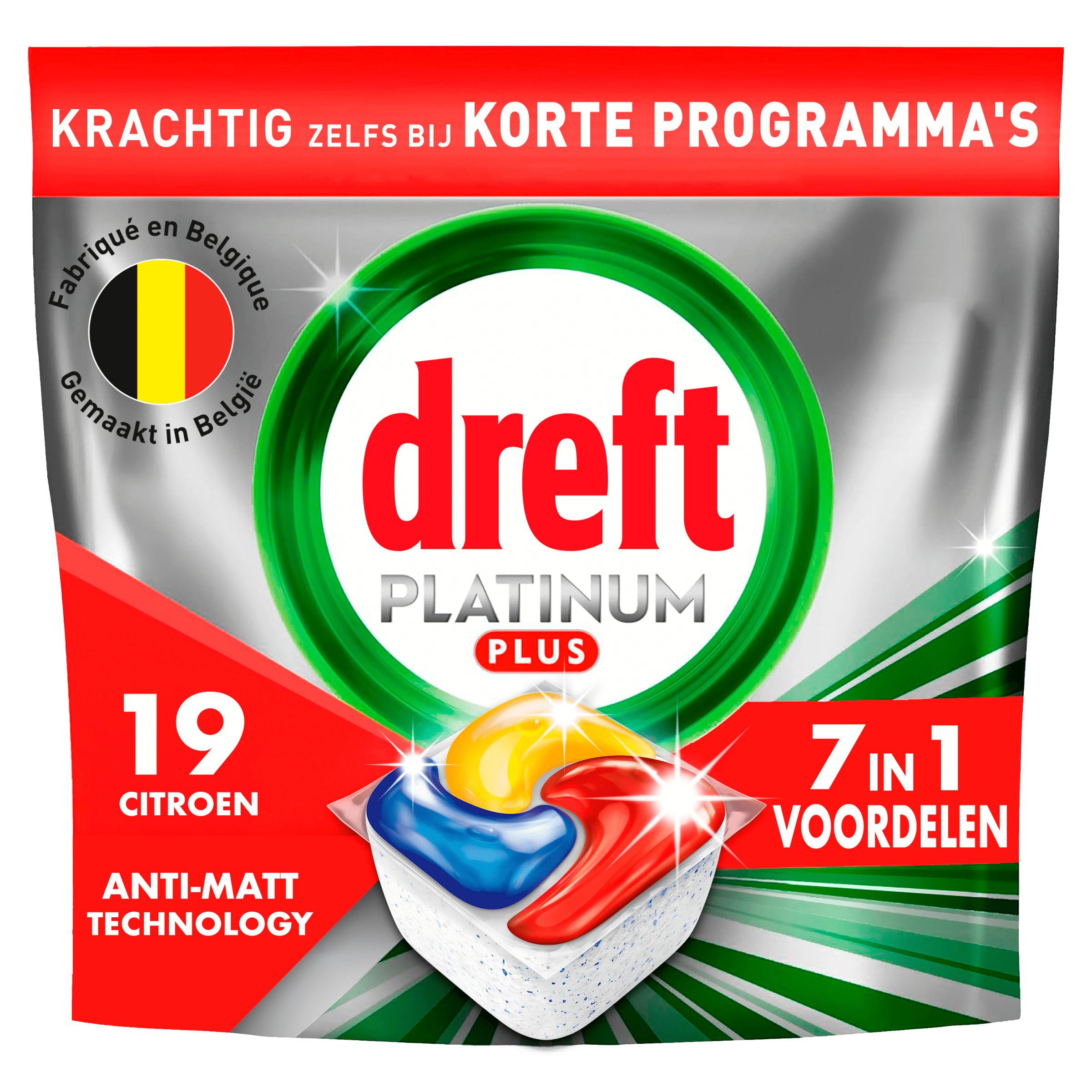 Dreft Platinum plus vaatwascaps lemon Per Stazak 19 st