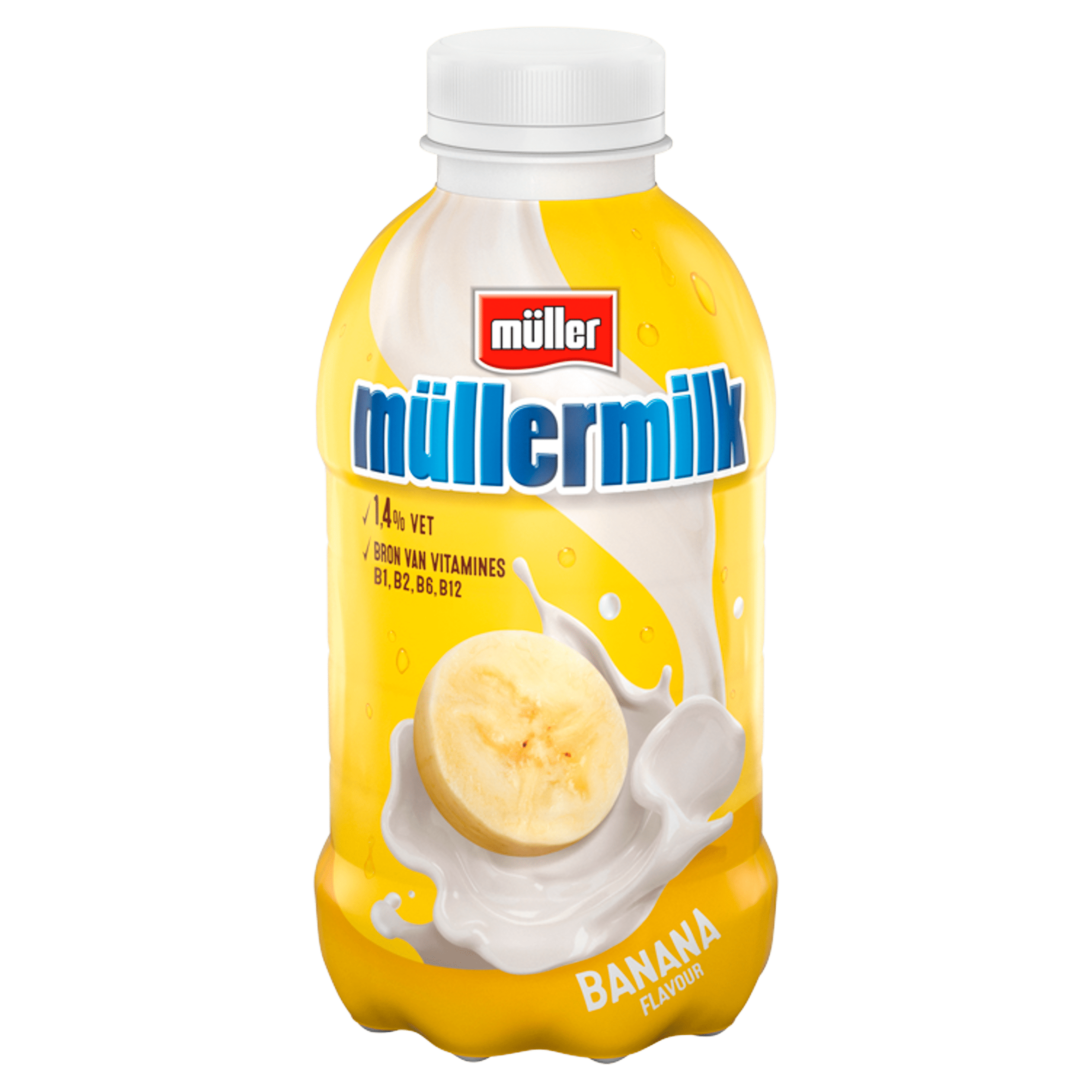 Müllermilk Milk banaan Per Fles 377 ml