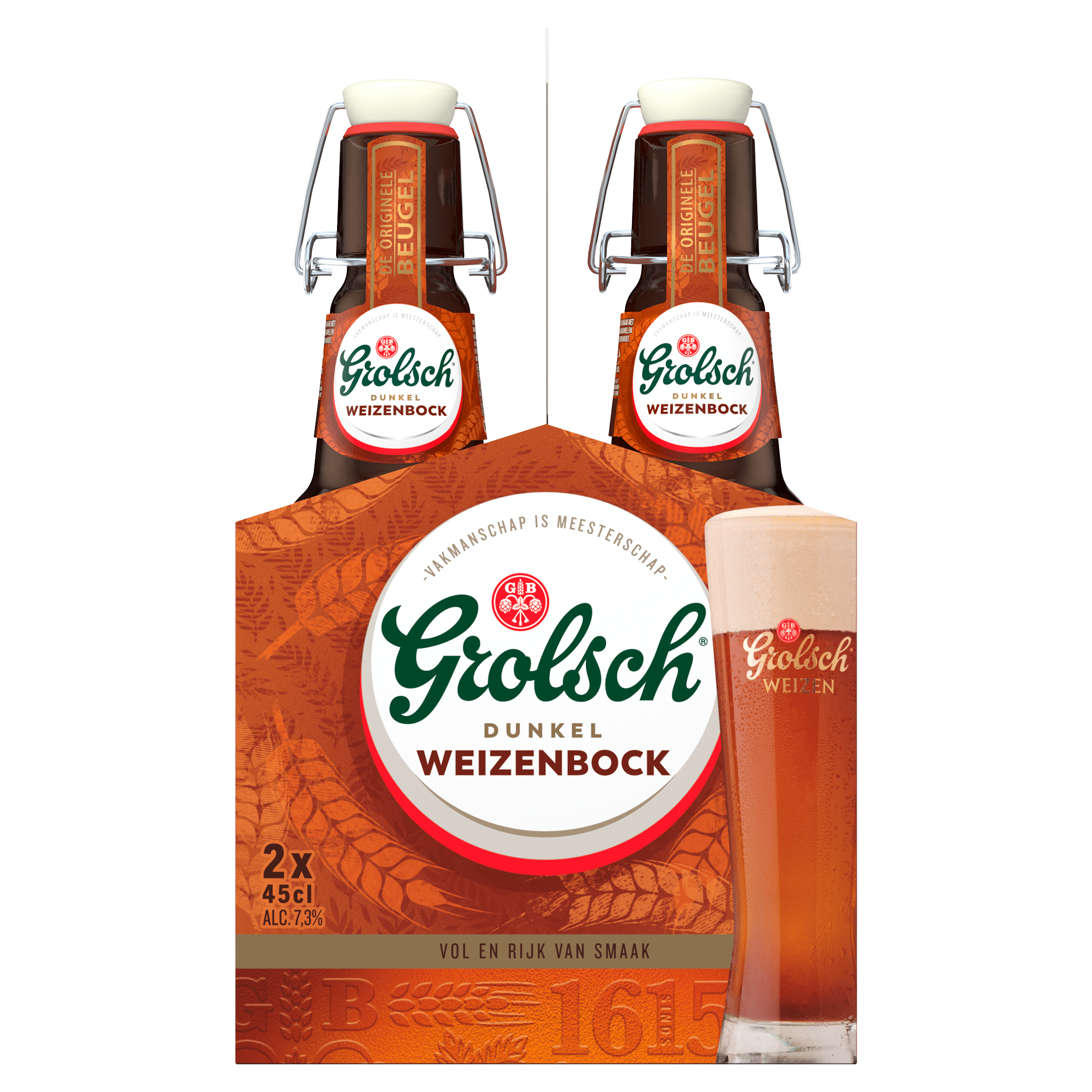 Grolsch Weizenbock beugelfles Per Set 900 ml