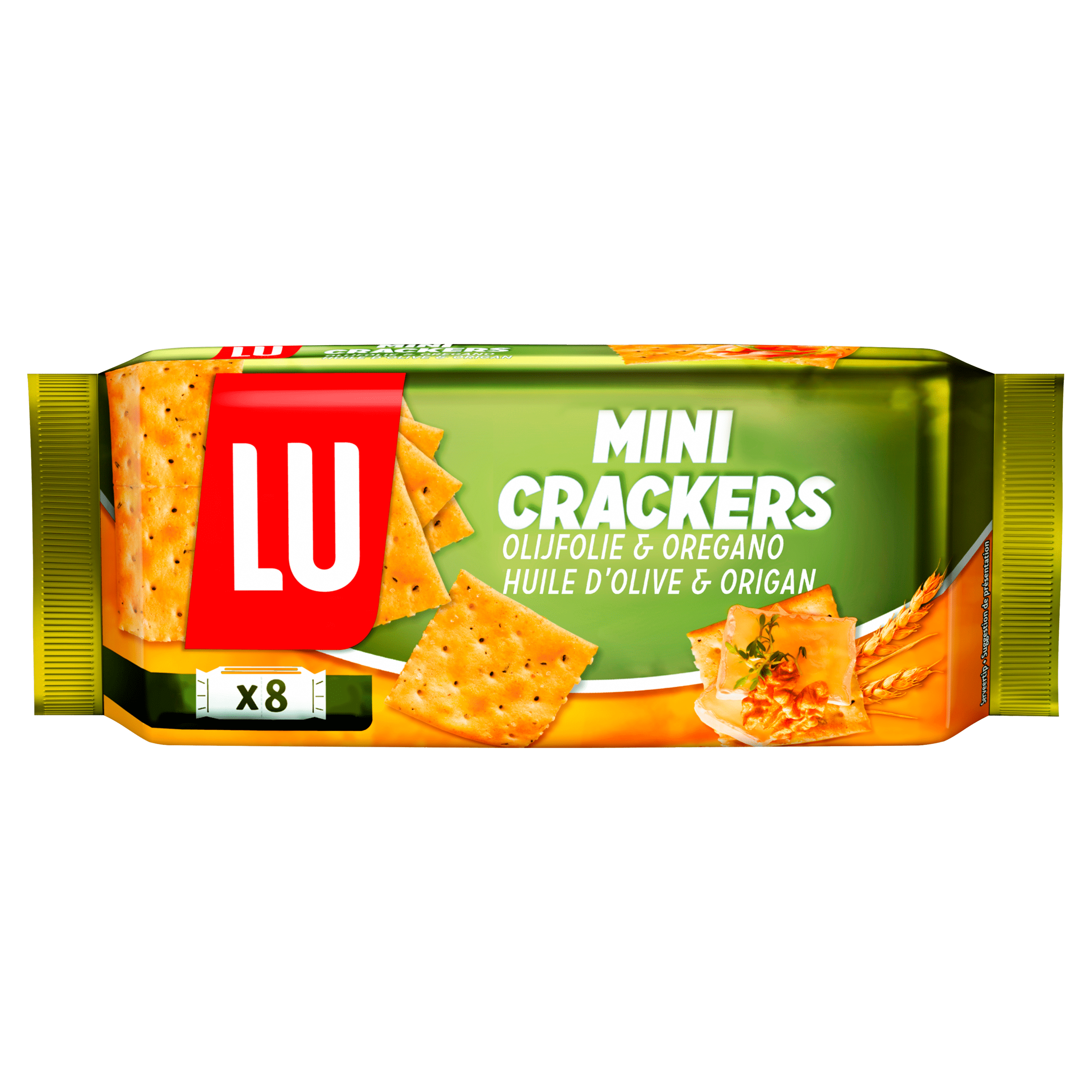 Lu Mini crackers olijf & oregano Per Pak 250 g