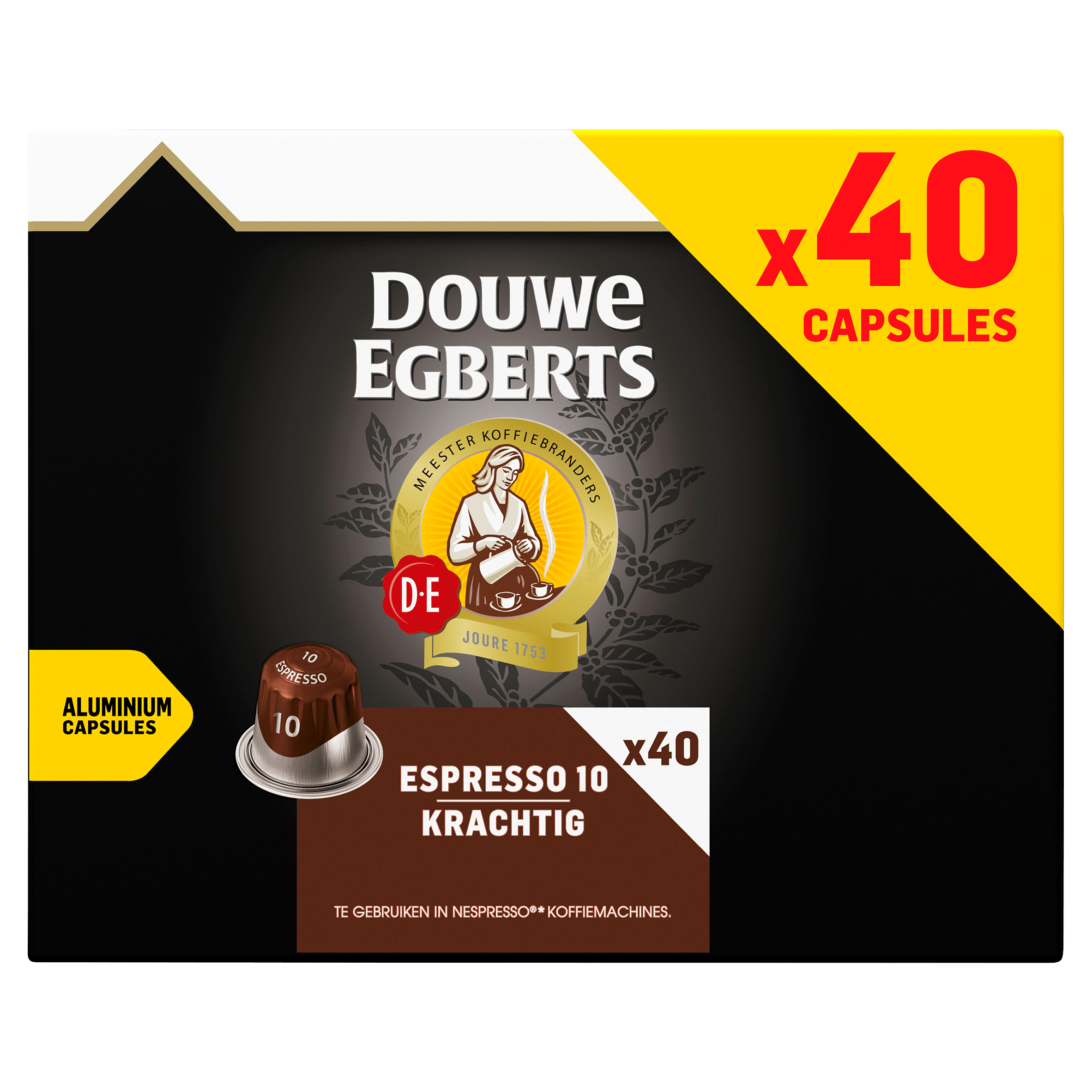 Douwe Egberts Capsules espresso 10 strong Per Doos 40 st