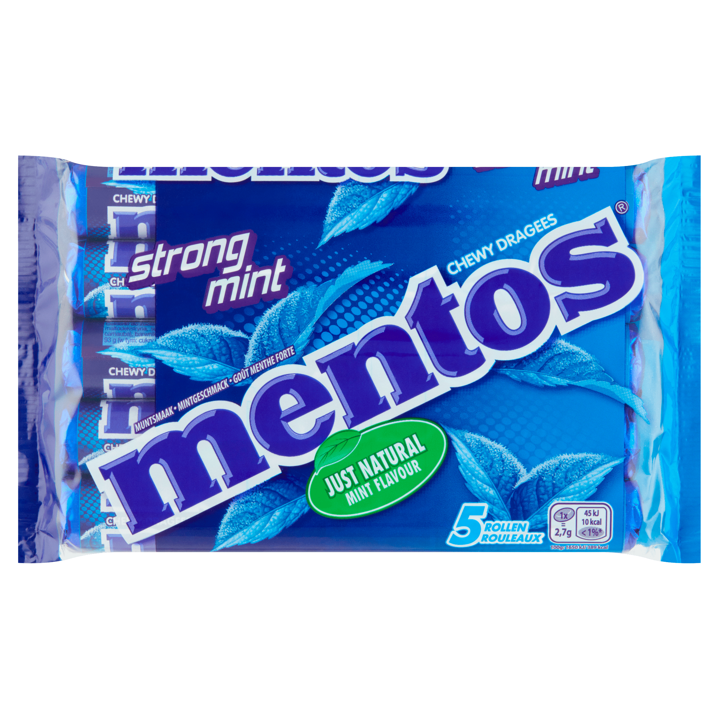 Mentos Strong Mint 5-pack Per Pak 187 g