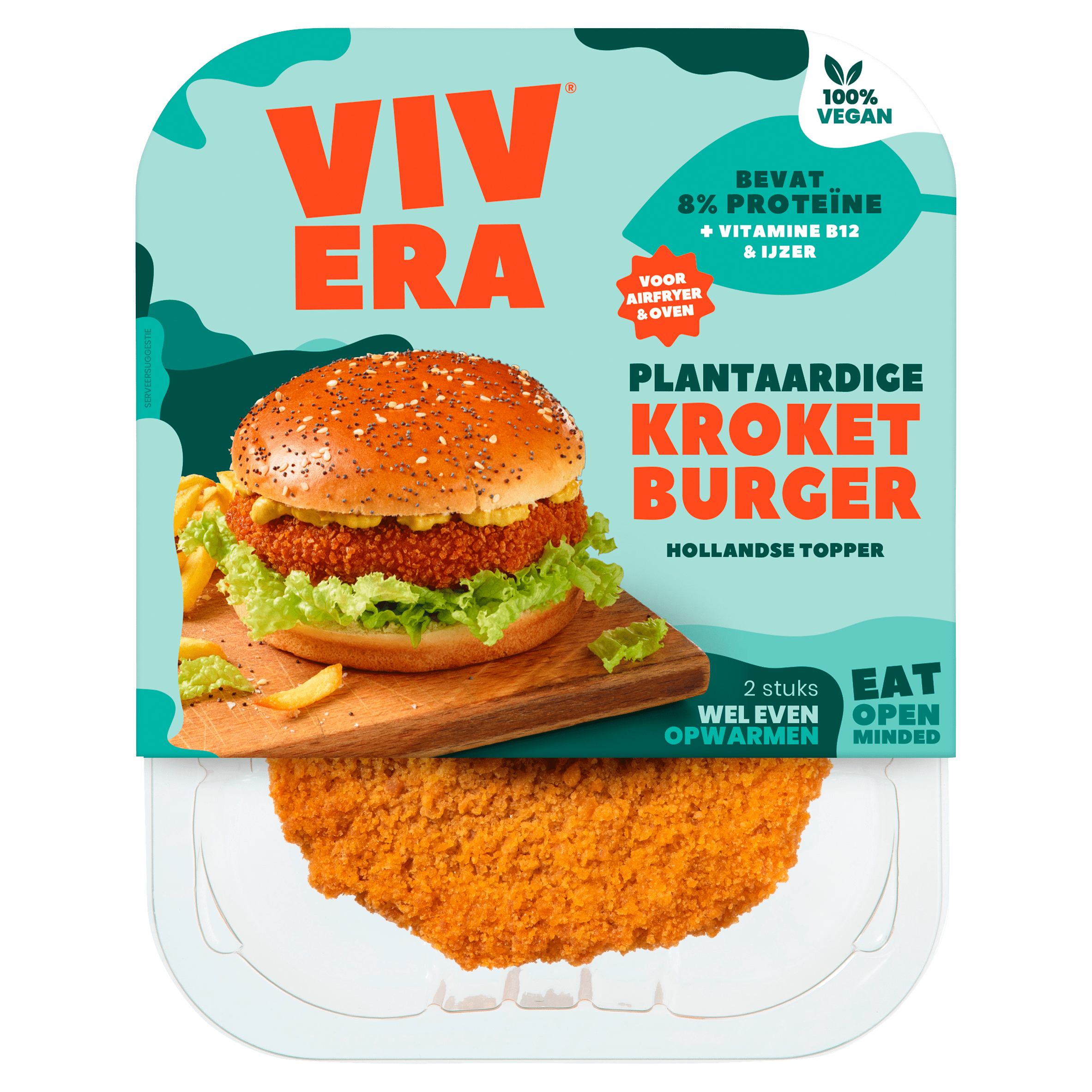 Vivera Kroketburger Per Tray 150 g
