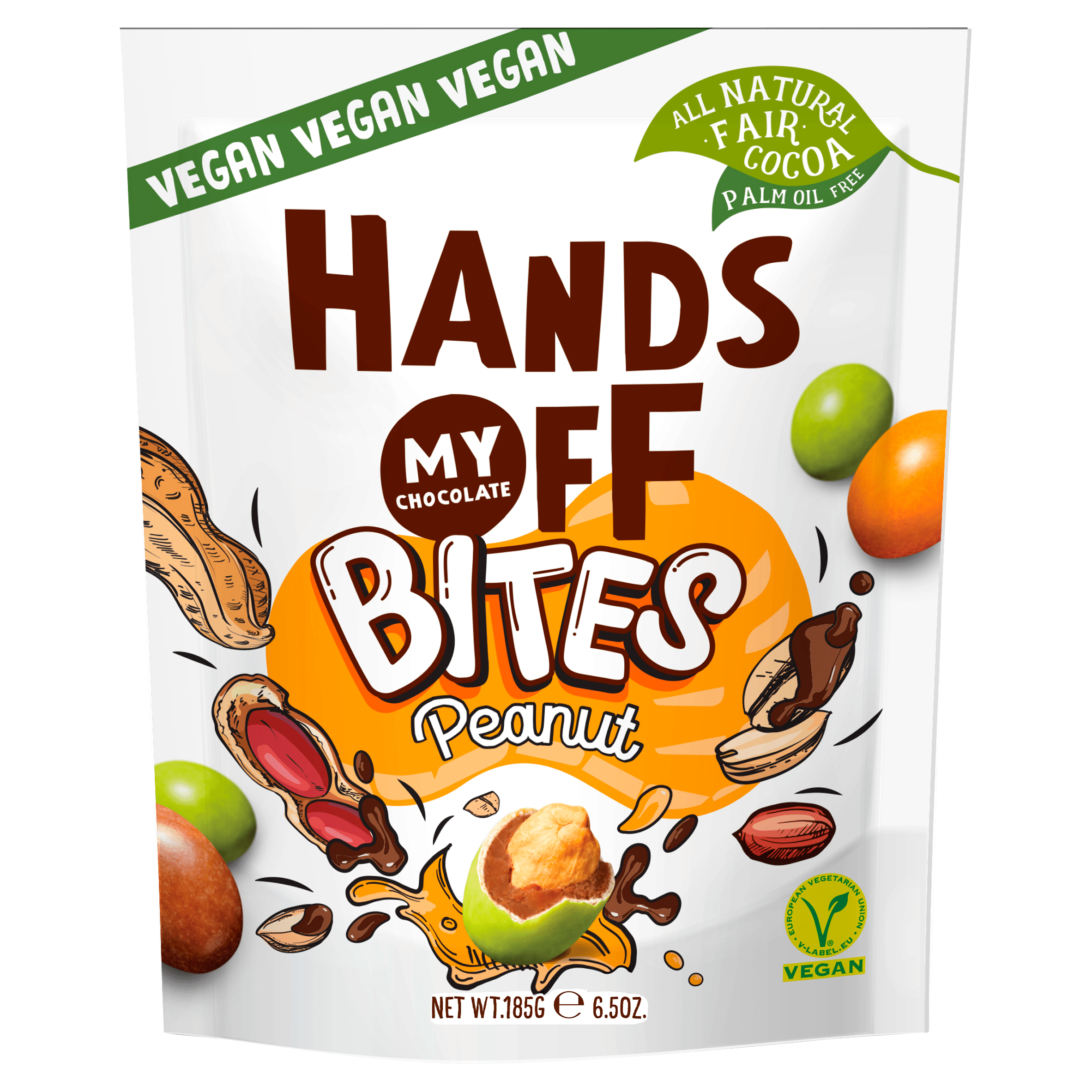 Hands off Vegan Bites Peanut Per Zak 185 g