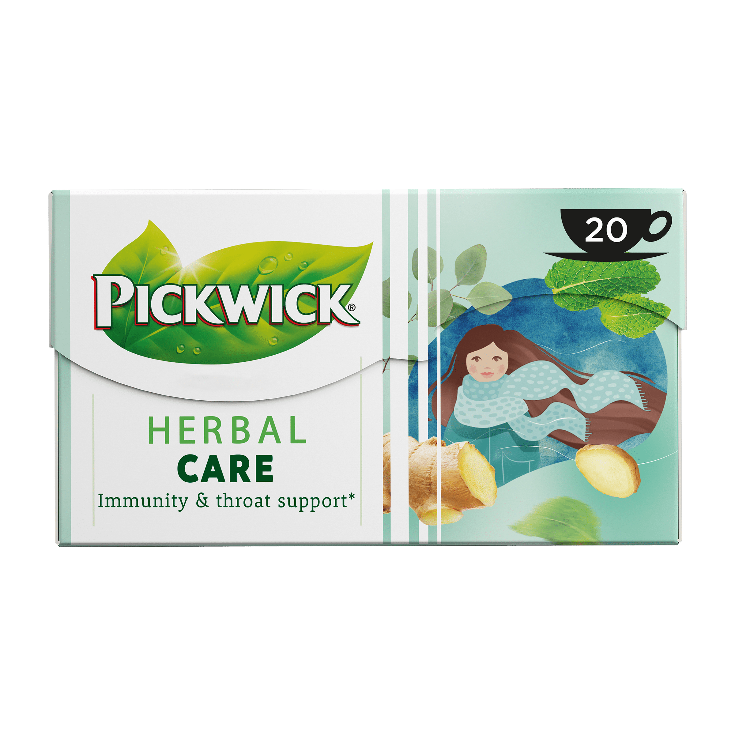 Pickwick Herbal care kruidenthee Per Doos 20 st