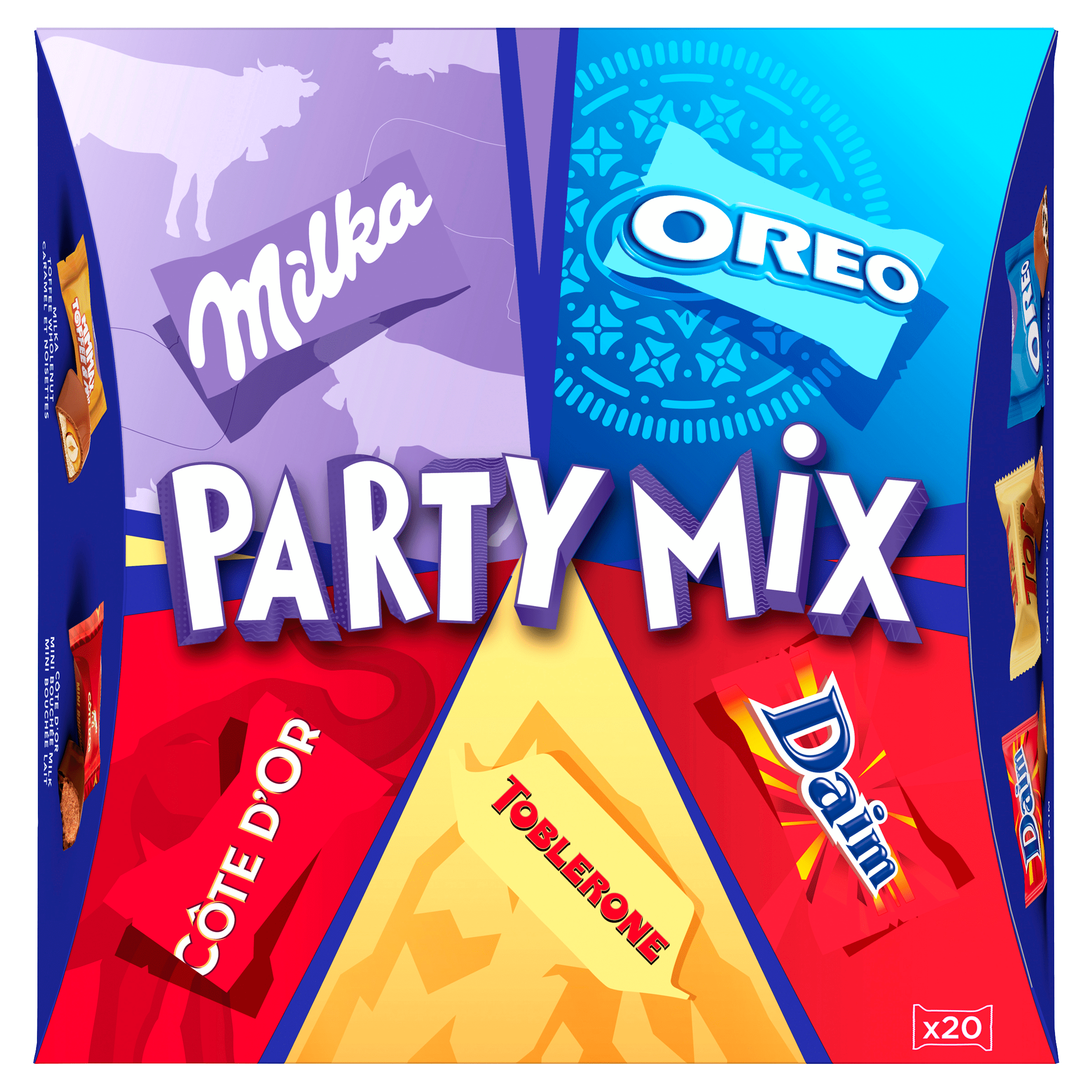 Milka Party mix chocolaatjes Per Doos 159 g