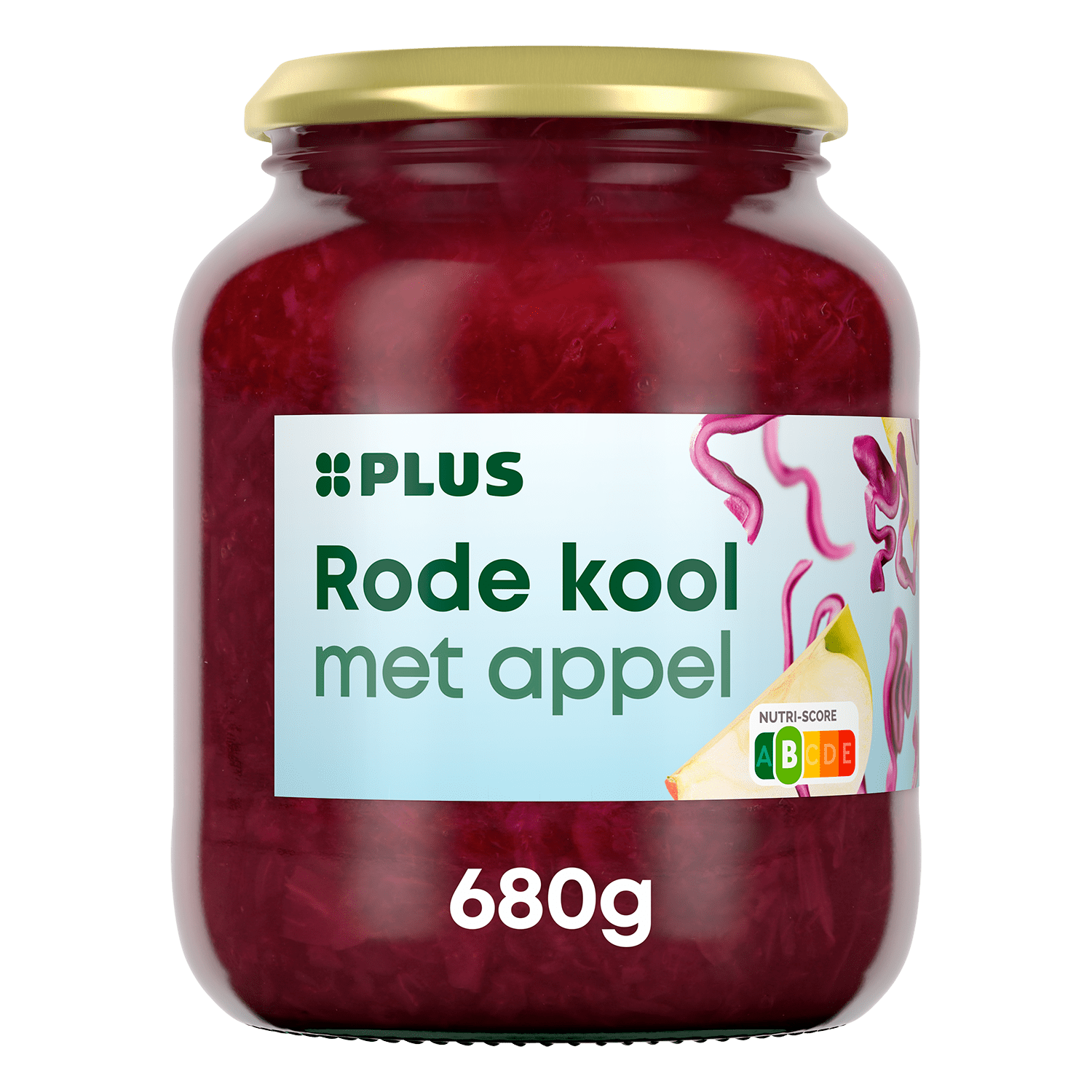PLUS Rode kool met appel Per Pot 660 g