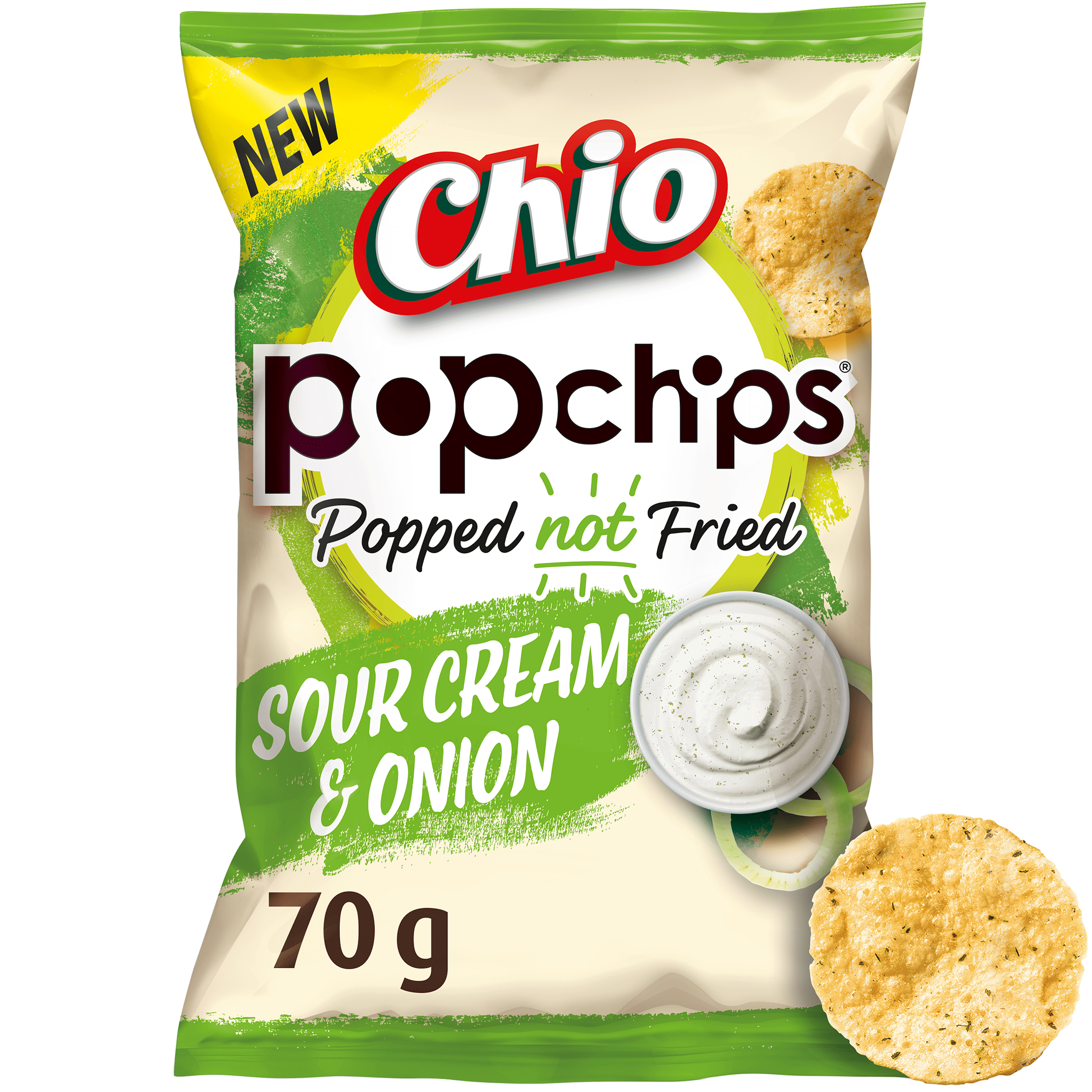 Chio Popchips sour cream and onions Per Zak 70 g