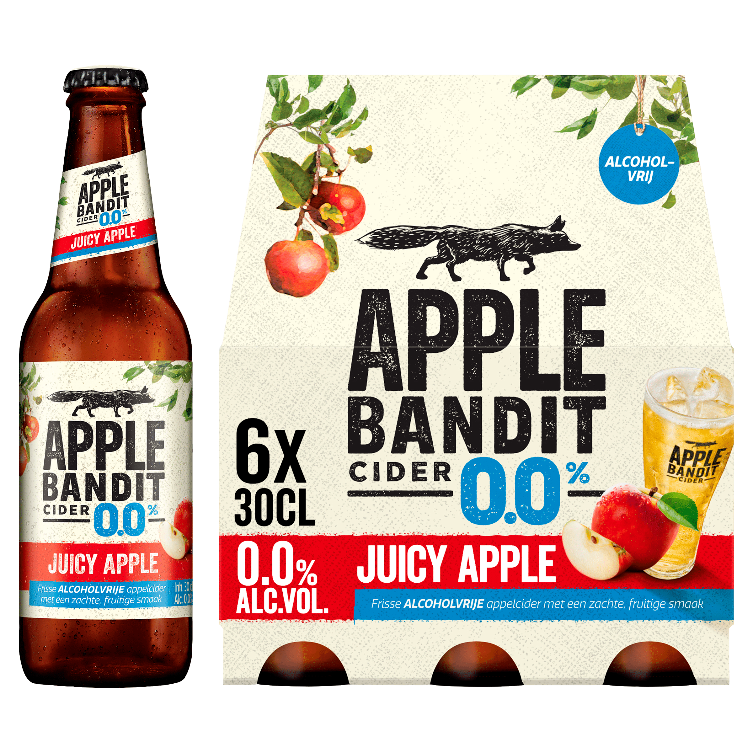 Apple Bandit Cider juicy apple 0.0 Per Set 1800 ml