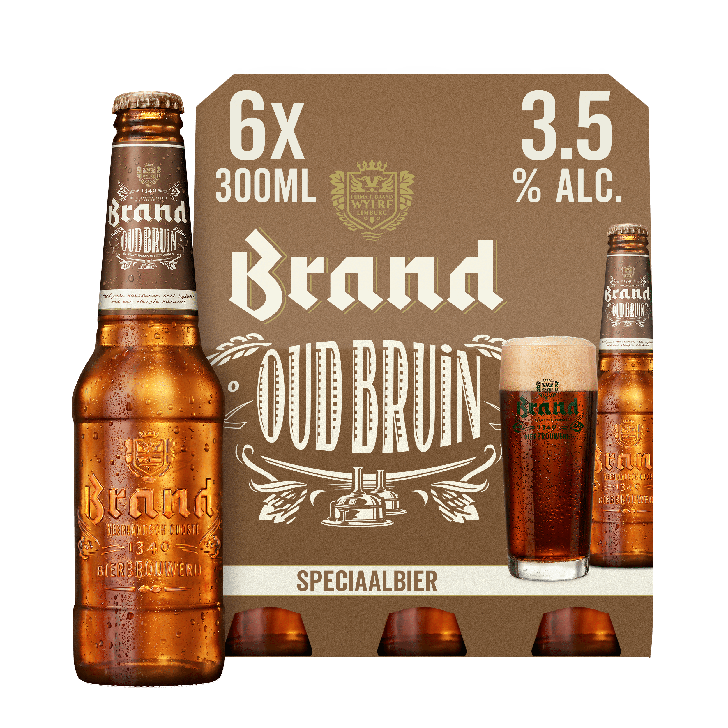 Brand Oud bruin bier fles Per Set 1800 ml