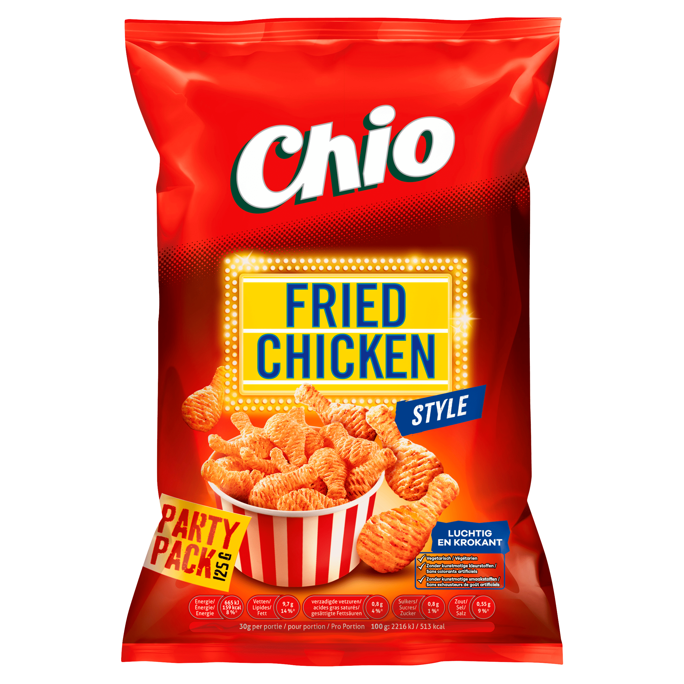 Chio Party Pack Fried Chicken Per Zak 125 g